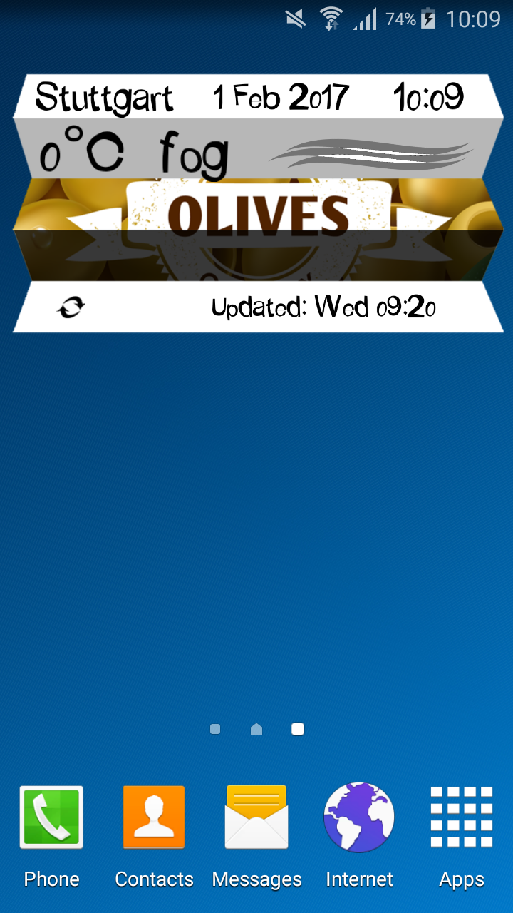 Clock Weather Widget Olives - App on Amazon Appstore