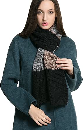 NEOSAN Women Men Winter Thick Cable Knit Wrap Chunky Warm Scarf Cont ...