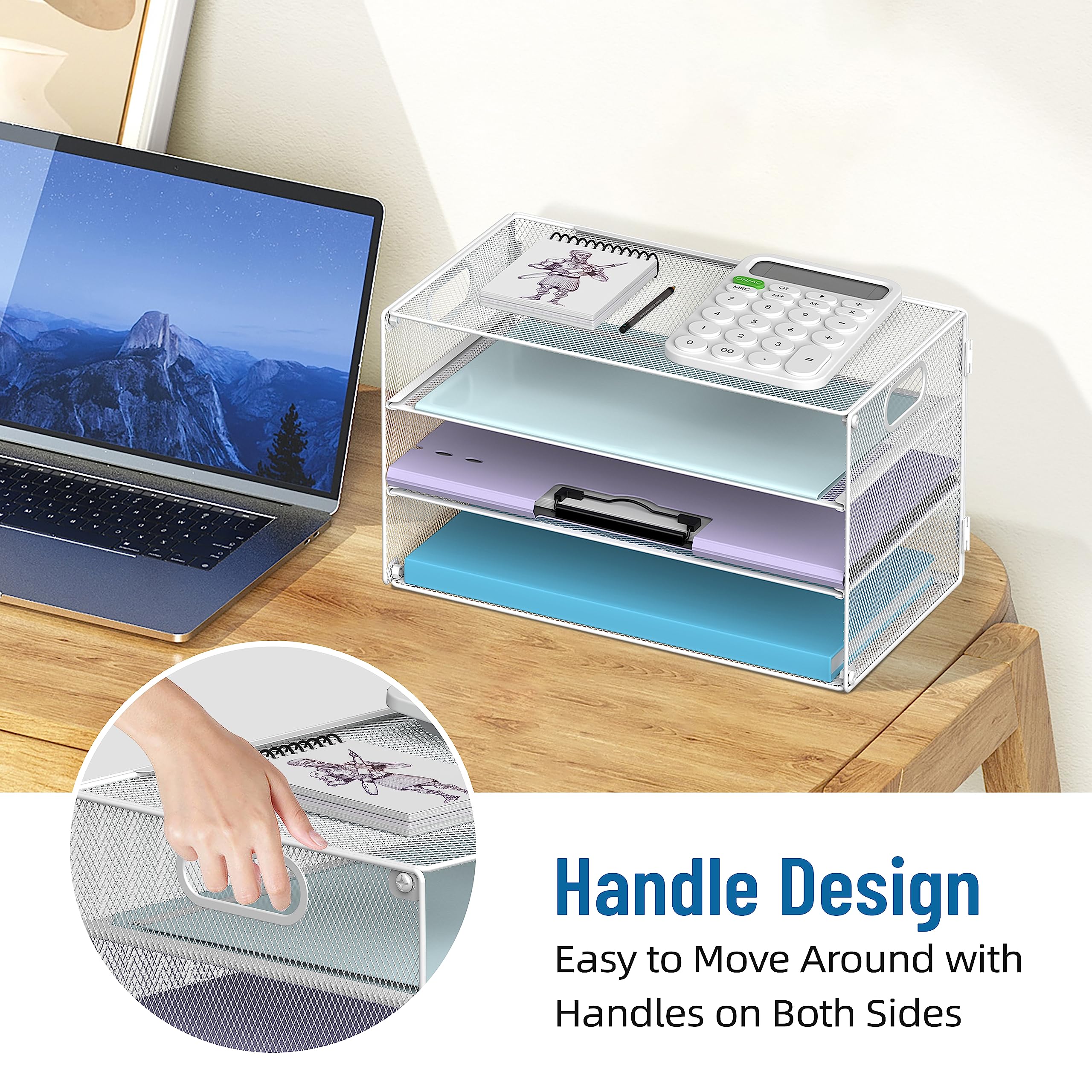 Snapklik.com : DALTACK 3 Tier Letter Tray Paper Organizer