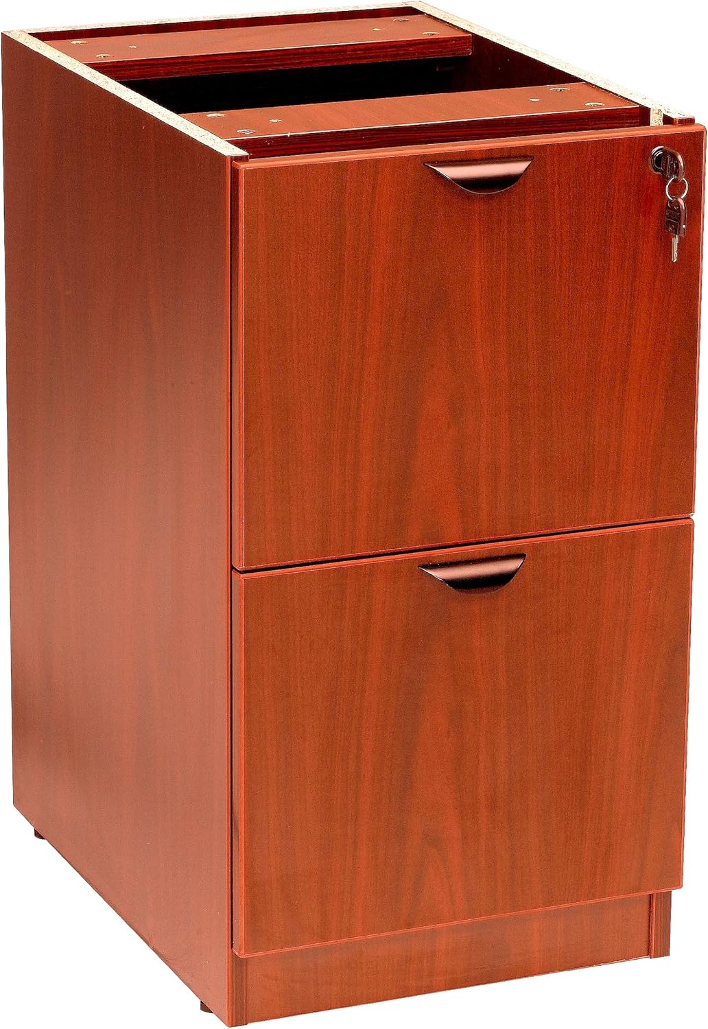 Amazon.com: Boss Full Pedestal File/File, No Top, Cherry : Office Products