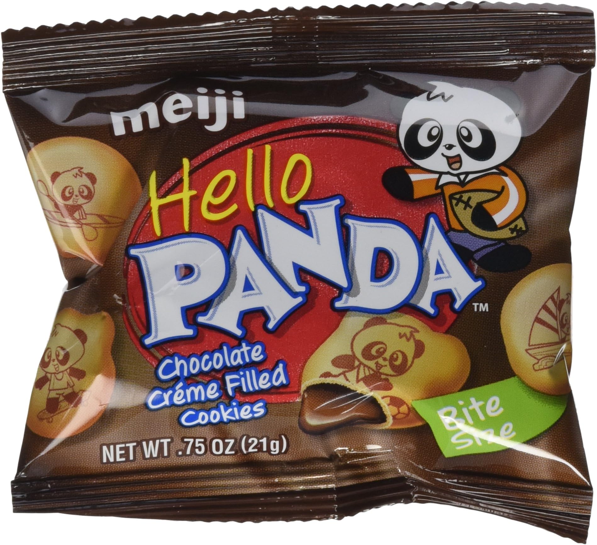 Amazon.com : Meiji Hello Panda Chocolate Creme Filled Cookies 32 Bags ...