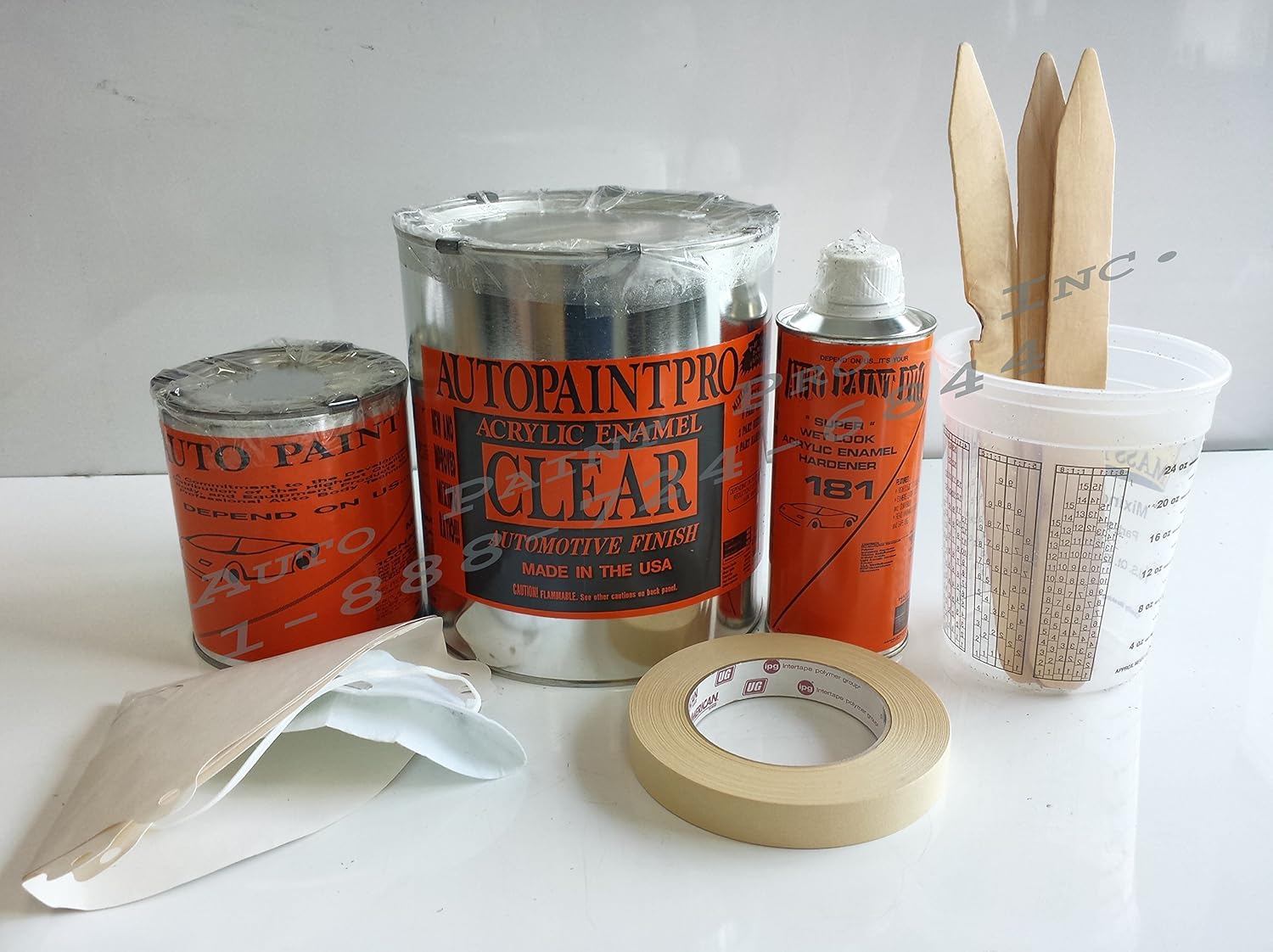 Amazon.com: Auto Paint Acrylic Enamel Clear Coat Kit : Automotive