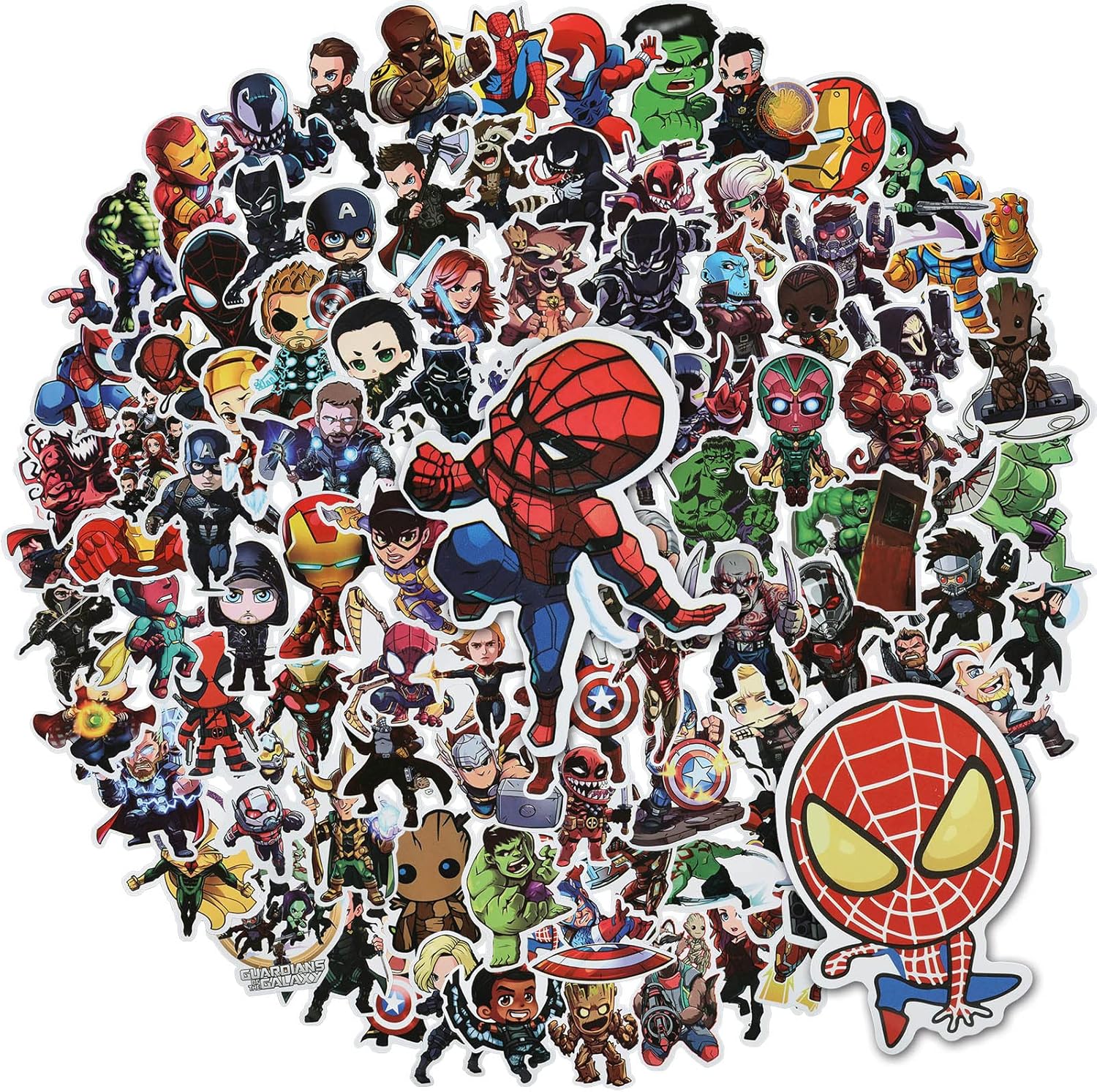 Hierusre Superhero Stickers 100PCS, Hero Stickers Comic Book Stickers ...