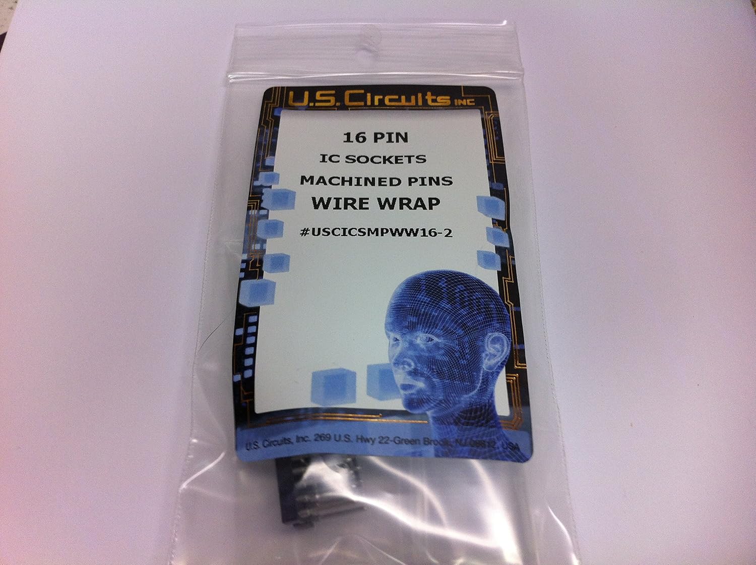 Amazon.com: U.S.Circuits 16 Pin Wire Wrap IC SOCKETS Machined Pins 2 ...