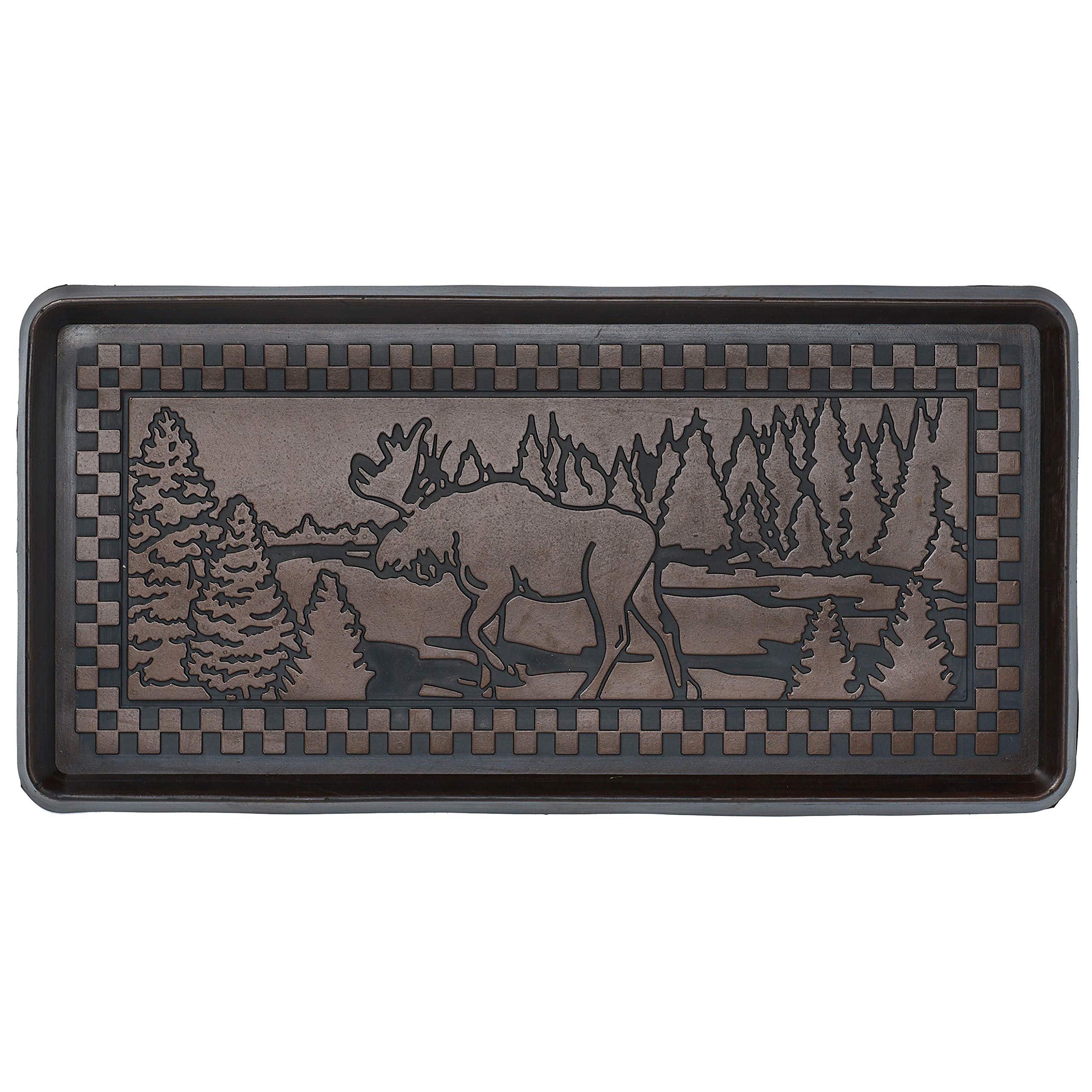 Amazon.com: HF by LT Moose Scene Rubber Boot Tray, 32 x 16 inches, One ...