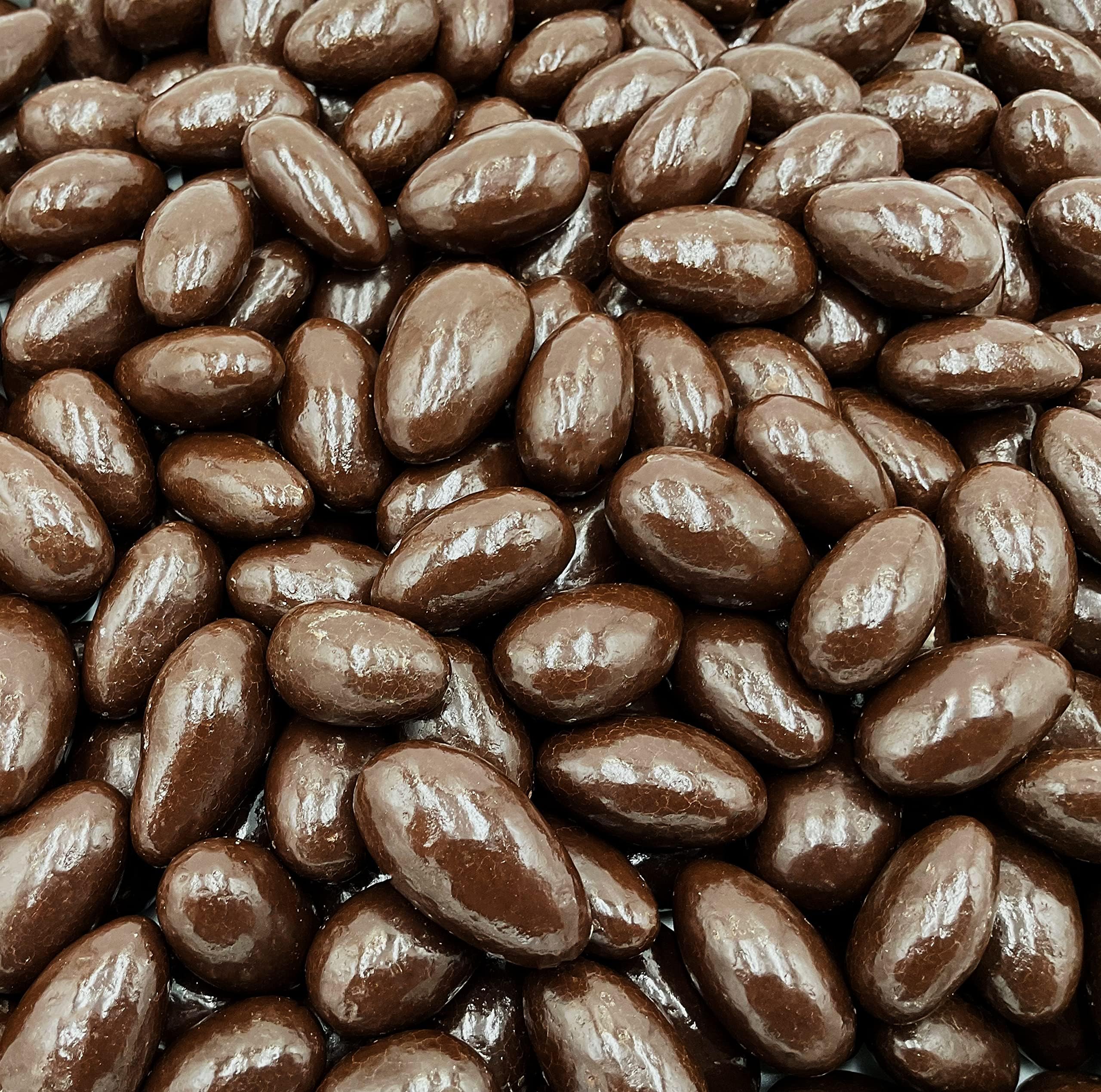 Amazon.com : Dark Chocolate Covered Almonds Candy, Healthy Snack (2 ...