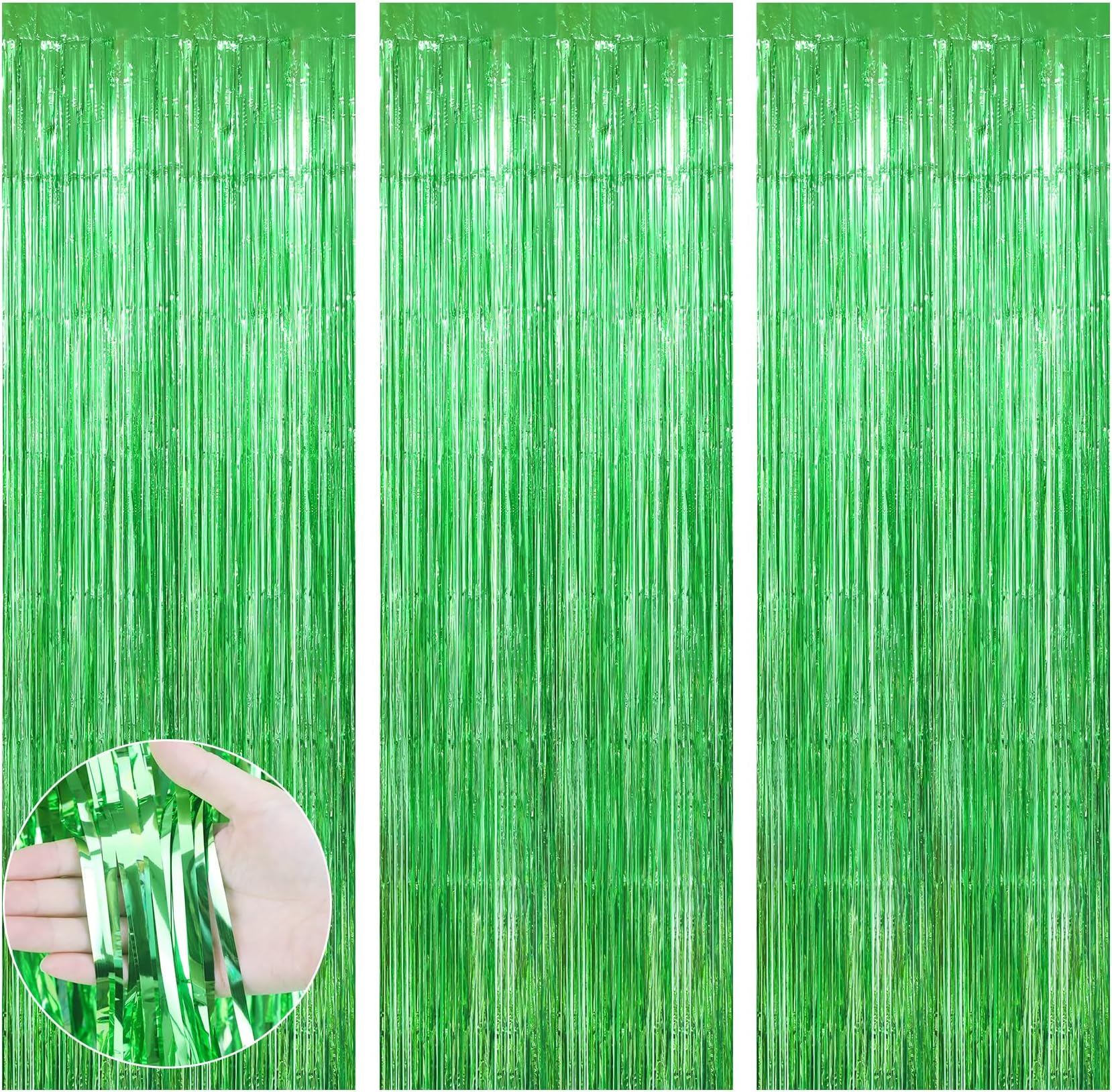 Amazon.com: Yellow Streamers Party Backdrop - GREATRIL Foil Fringe for ...