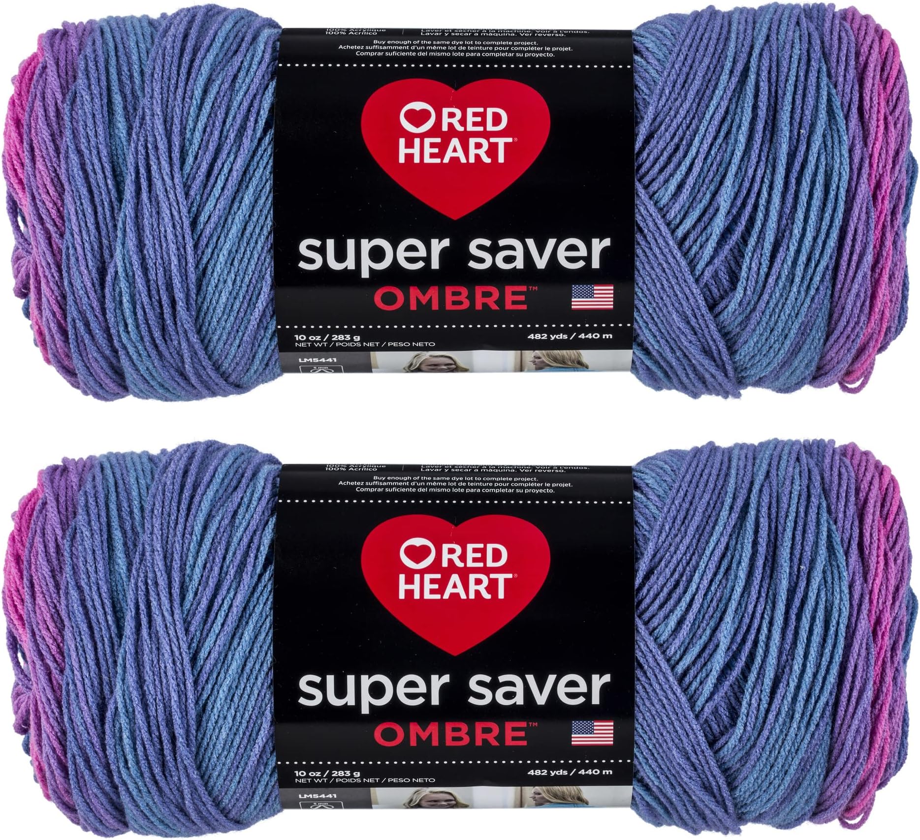 Amazon.com: Red Heart Ombre Yarn, Sweet Treat