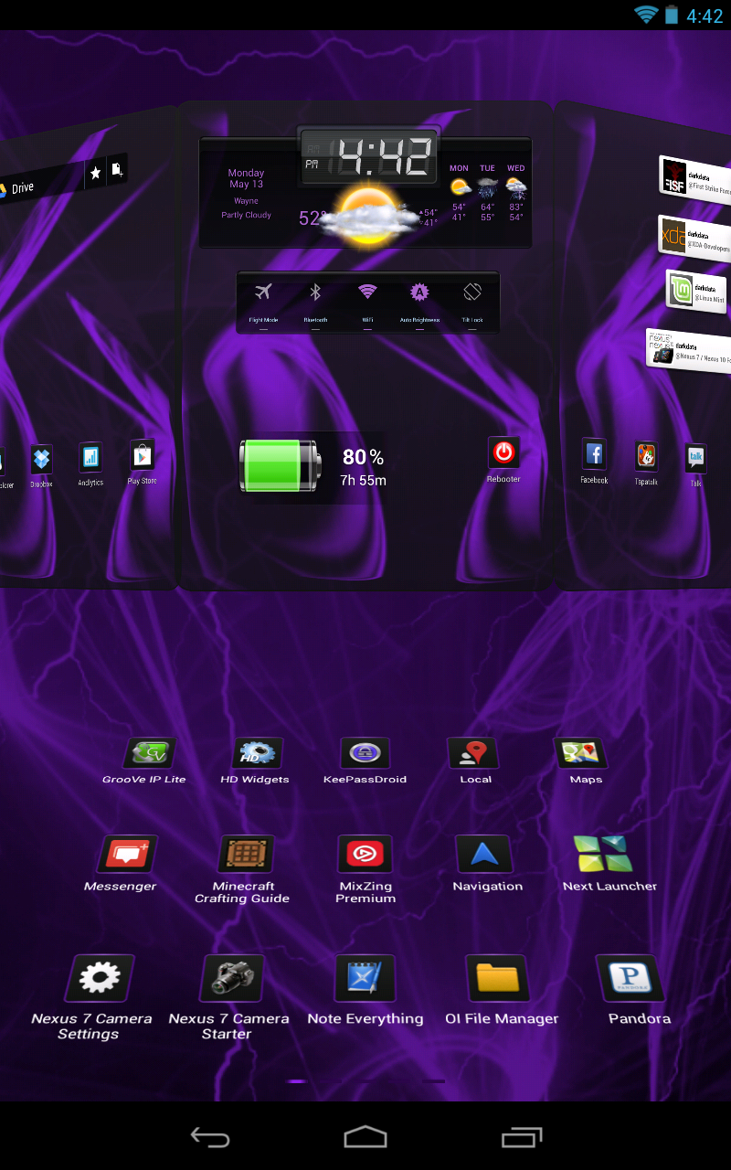 Next Launcher 3D Purple Wind - App on Amazon Appstore