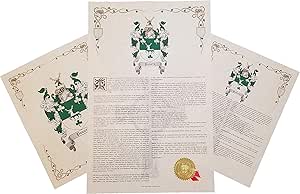 Amazon.com: Larson - Coat of Arms, Crest & History 3 Print Combo ...