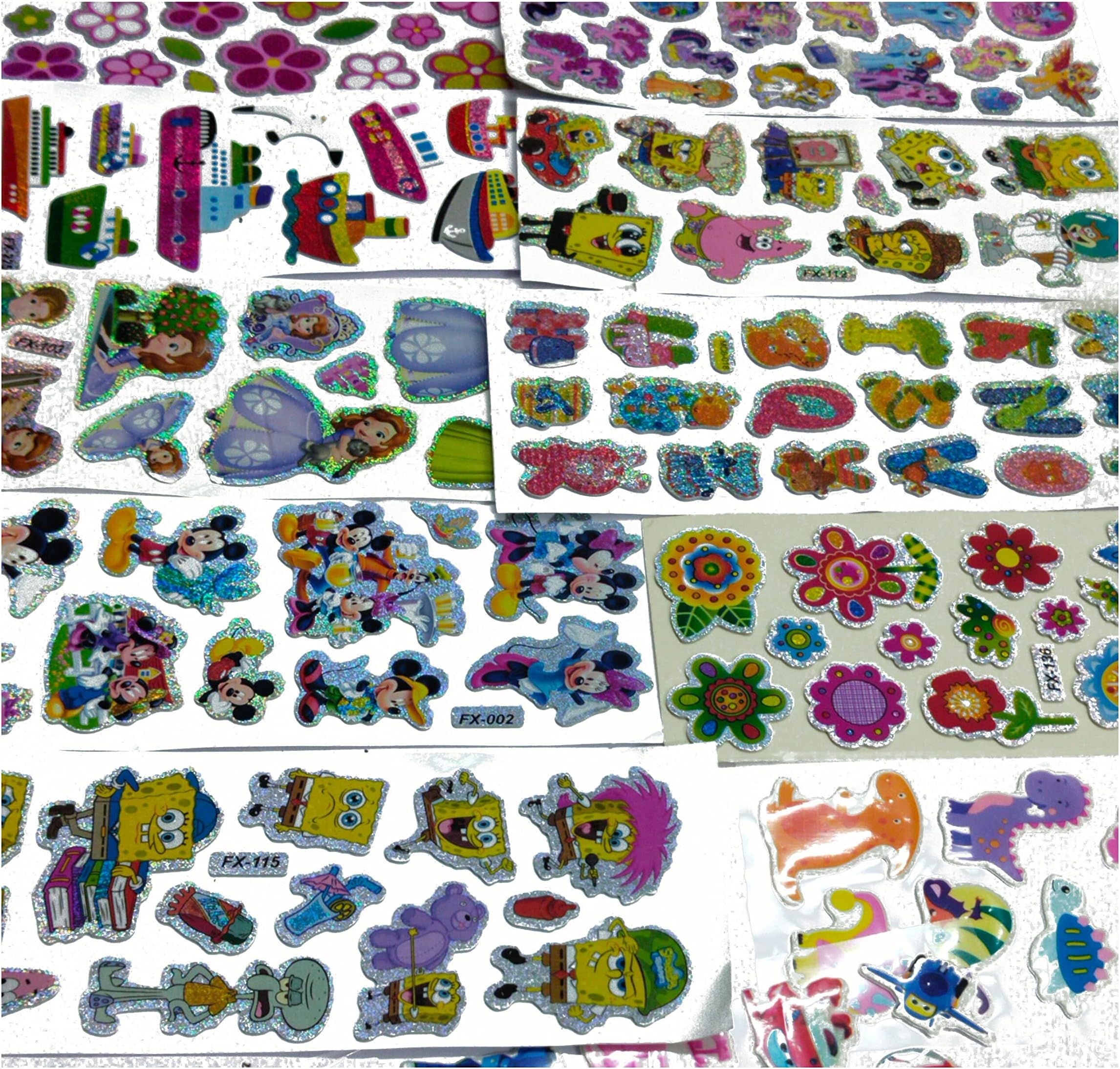 Eclet Wall Cartoon Puffy 3D PVC Cute Mix Stickers Funny for Kids On ...