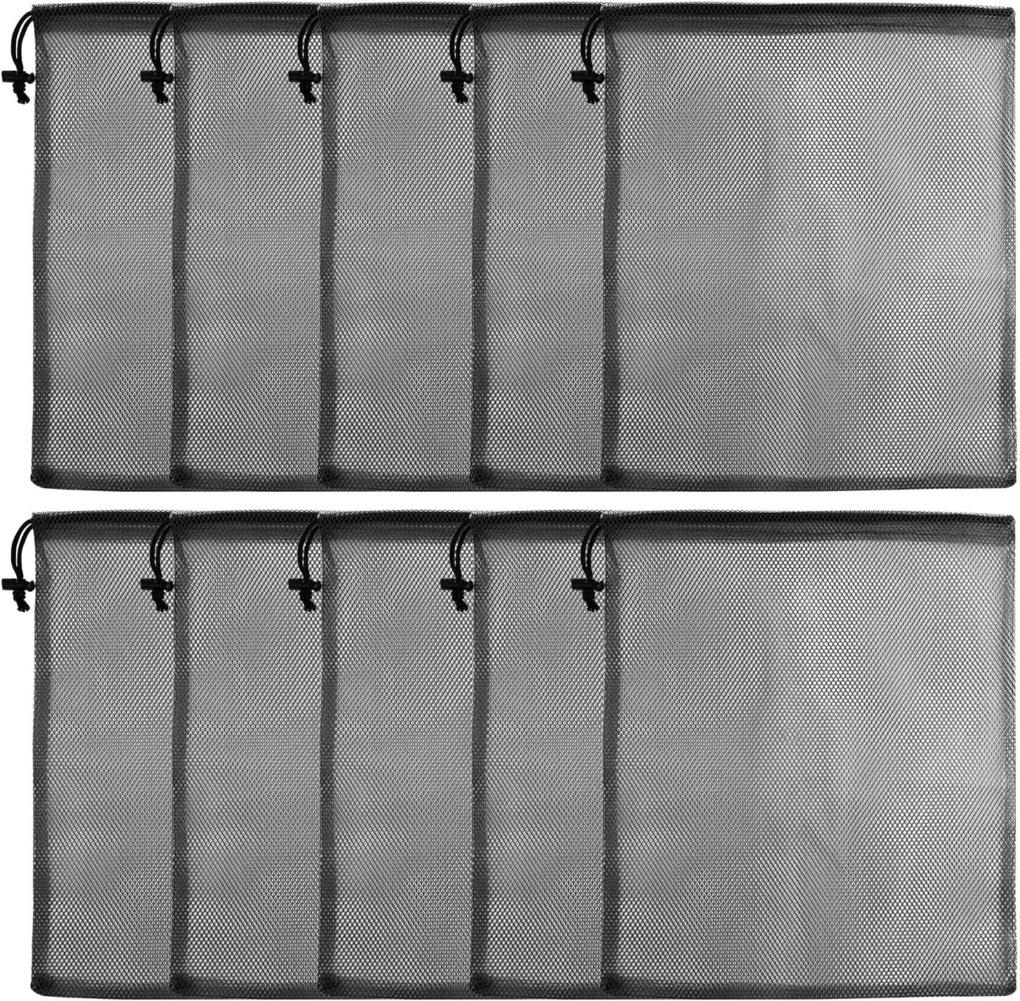 Amazon.com: KUUQA 10 Pcs Mesh Drawstring Bag,Laundry Bag,Mesh Stuff ...