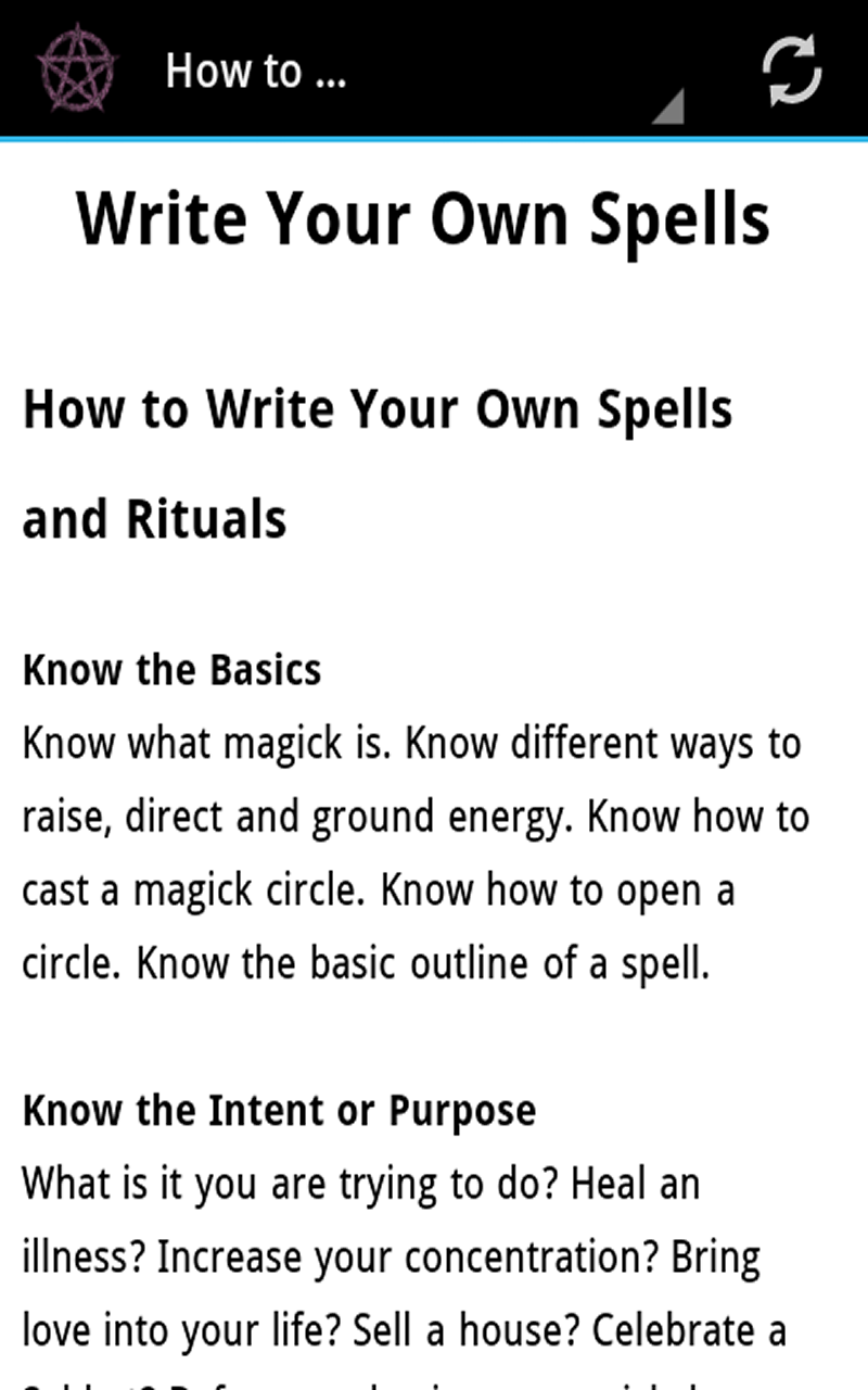 Wiccan and Witchcraft Spells - App on Amazon Appstore