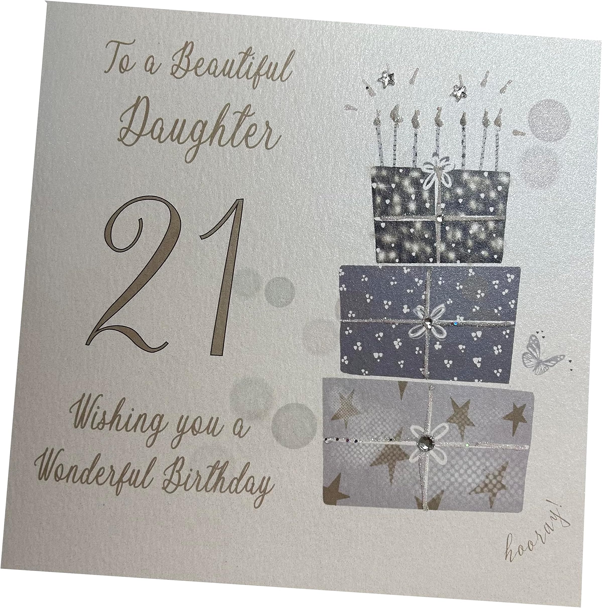 Rush Design Large 21st Birthday Card Daughter : Amazon.co.uk ...
