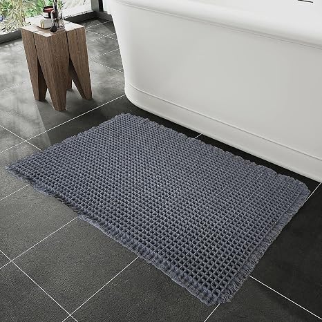 Amazon.com: SHIMOH Waffle Bath Mat, Super Absorbent Non-Slip Bath Mats ...