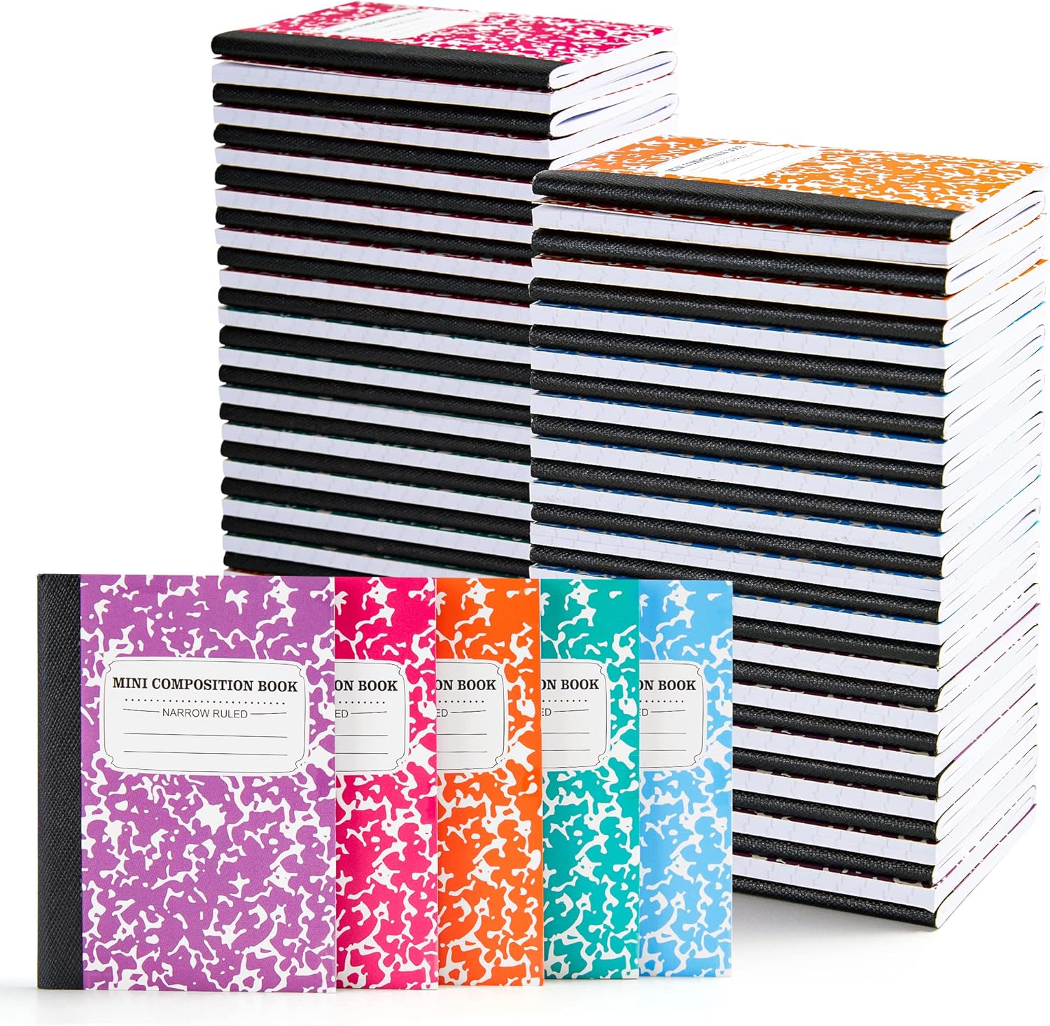 Amazon.com : feela 70 Pack Mini Composition Notebook Bulk, Cute Pocket ...