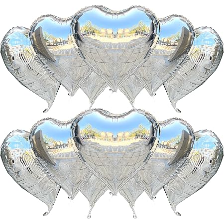 Amazon.com: 18" Heart Balloons Foil Balloons Mylar Balloons for Party ...