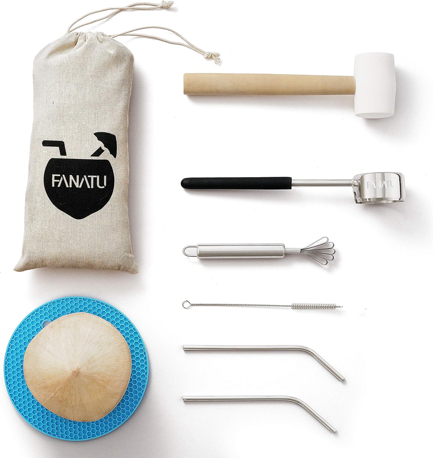 Amazon.com: Coconut Opener Set for Young Coconut - Coconut Opener Kit ...