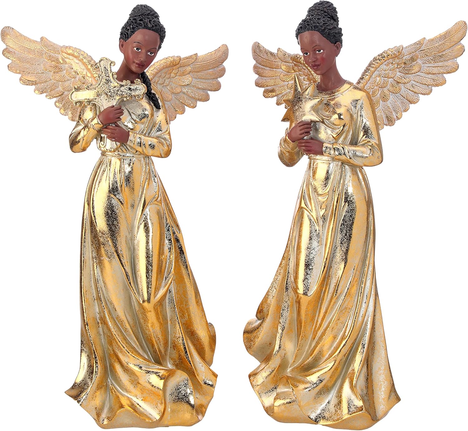 Amazon.com: Regency International Resin Christmas Regal Champagne Angel ...