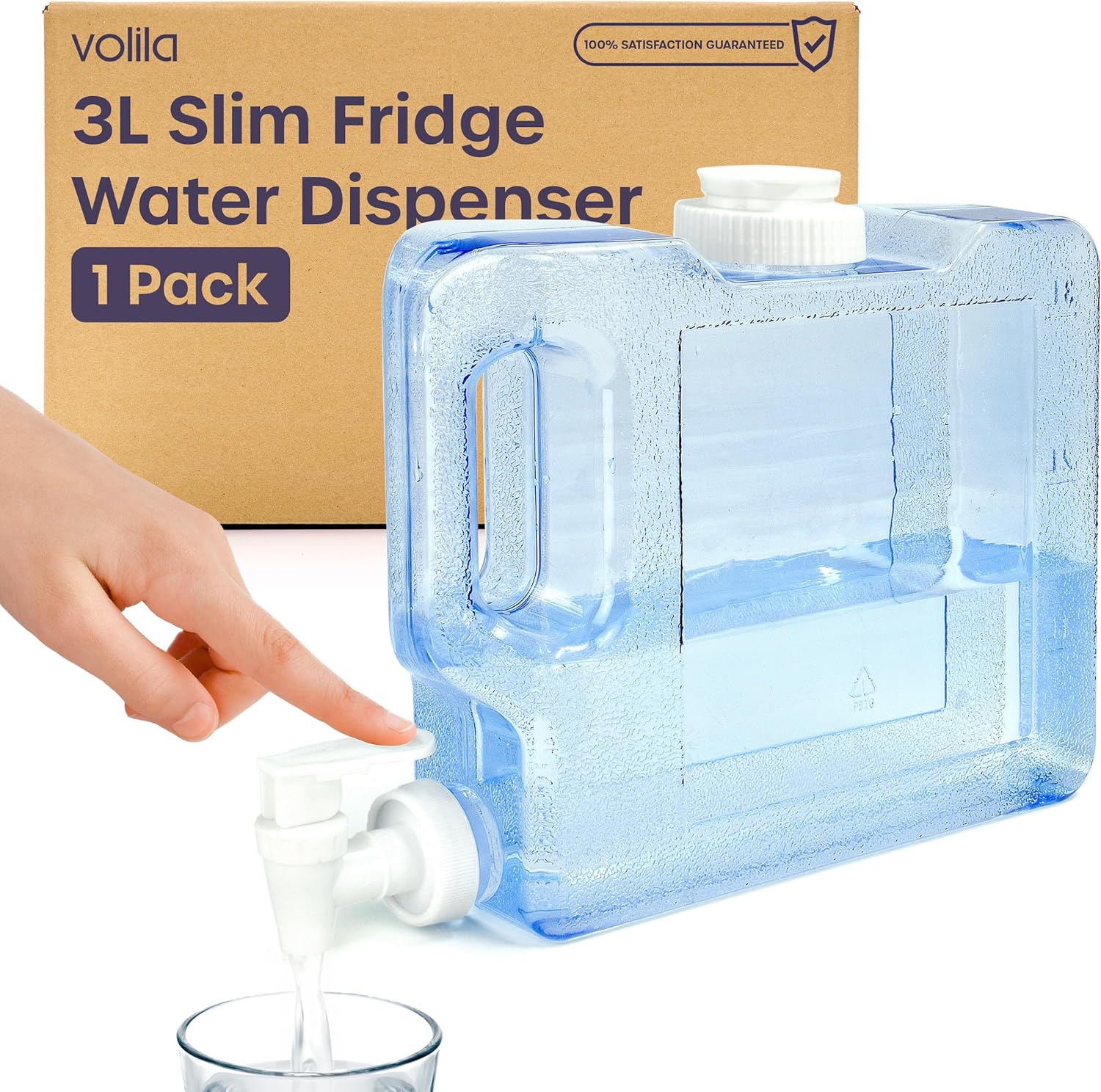 Fridge Water Dispenser - 1 Pack 3L Slim Fridge Water Dispenser with Tap ...
