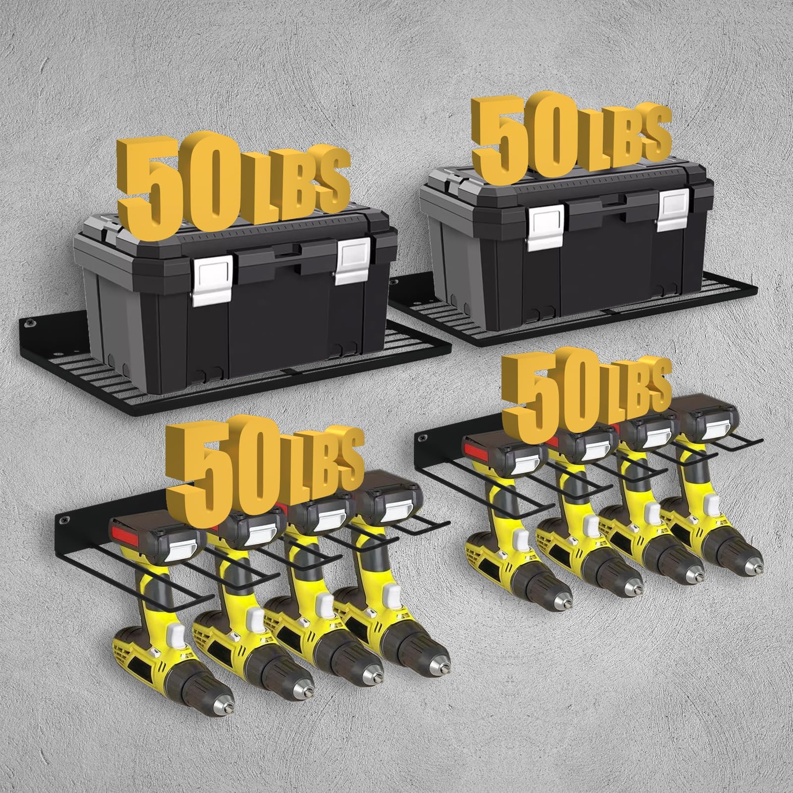 Amazon.com: WORKPRO 2-Pack Plier Organizer Rack, Tool Box Storage and ...