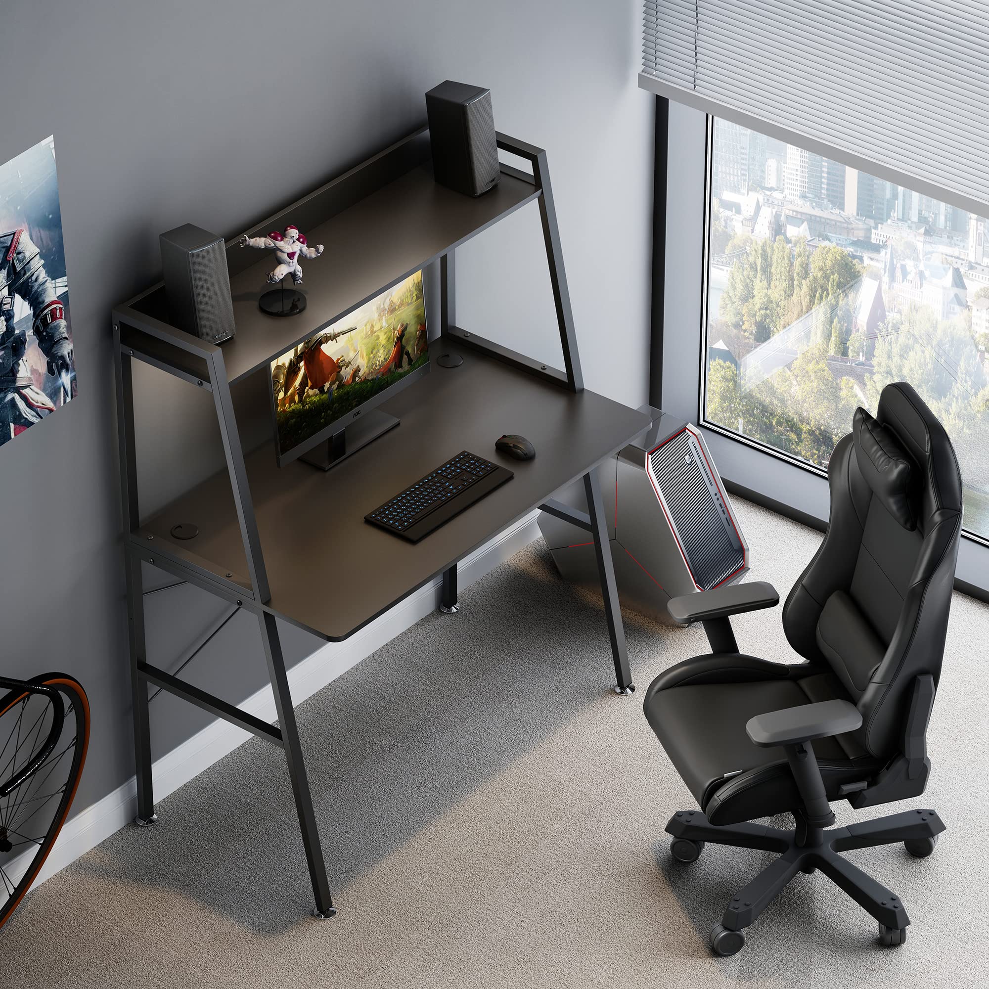 Ladder Desk Ladder Computer Desk Reclaimed Wood ME Wholesale