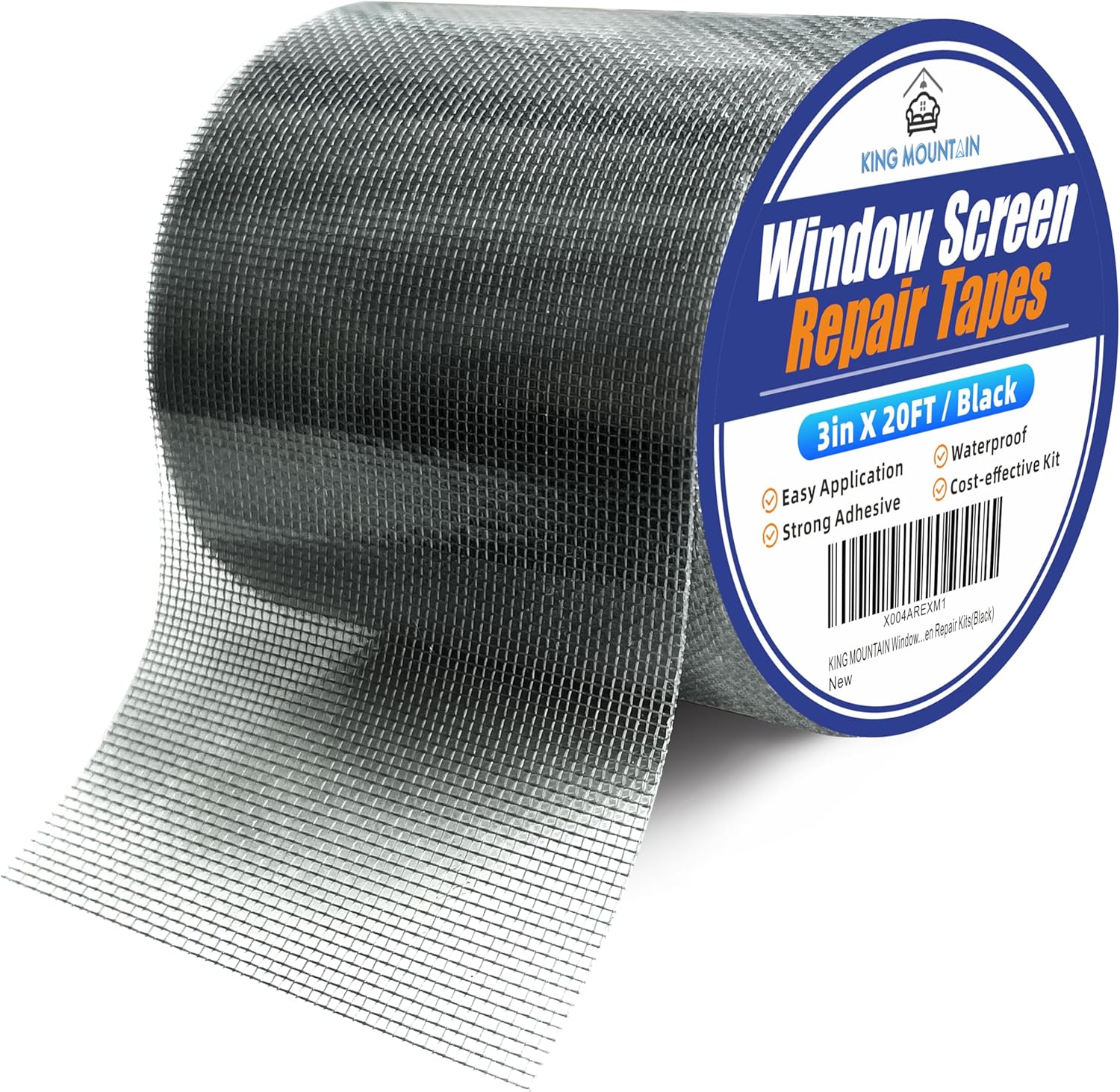 KING MOUNTAIN Window Screen Repair Tapes,3inX20FT Screen Repair Patch ...