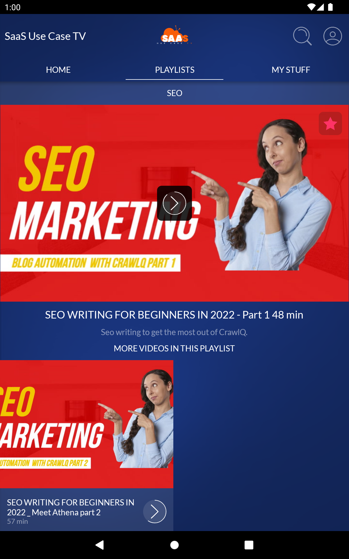 SAAS Use Case TV - App on Amazon Appstore
