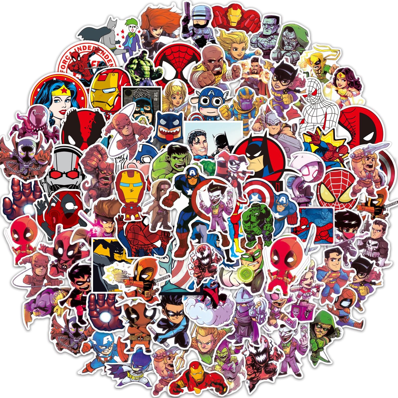 Amazon.com: Batman Sticker Pack Die Cut Vinyl Large Deluxe Stickers ...