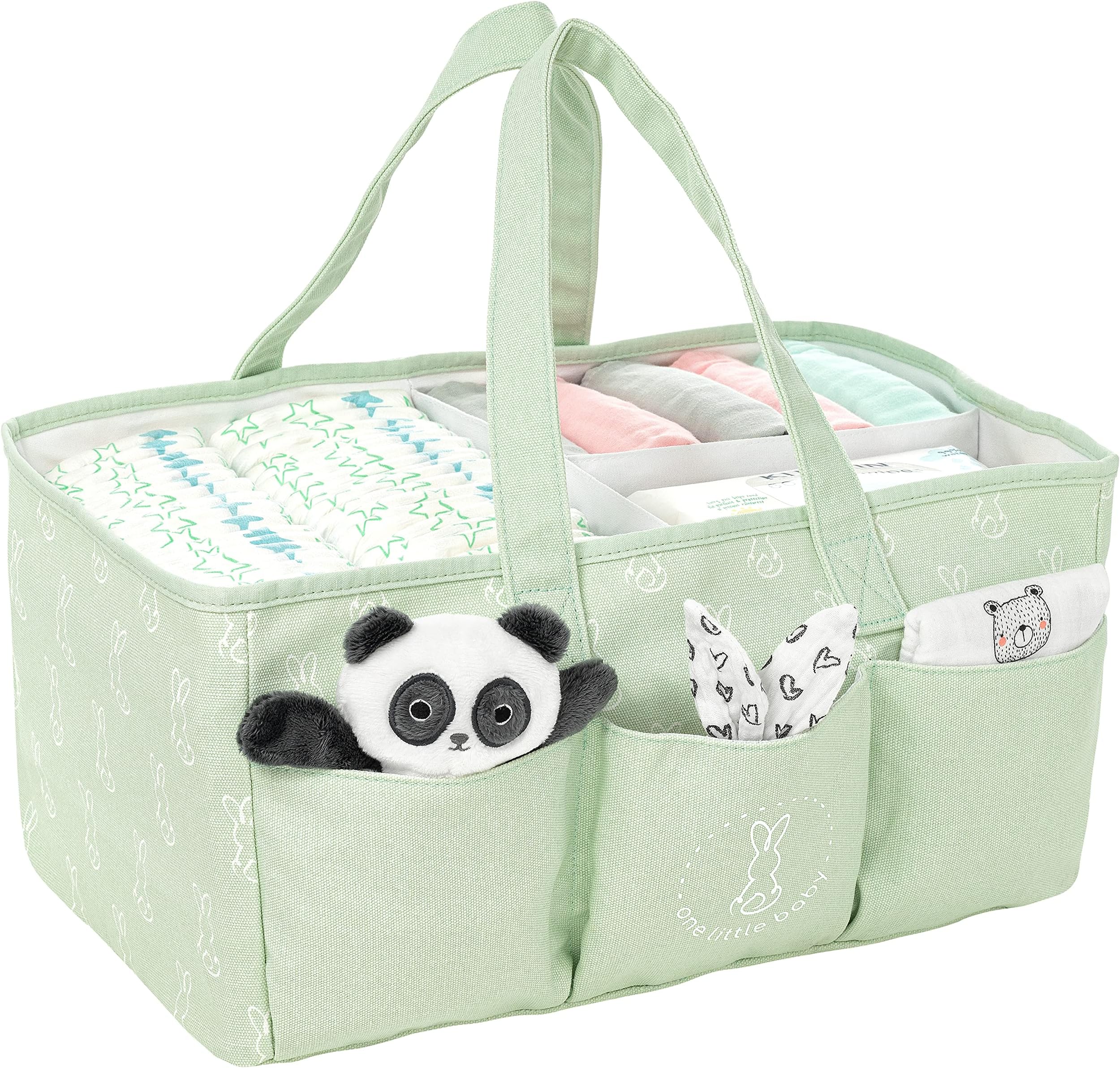 TOT CREW Baby Nappy Caddy Organiser - Nappy caddy basket for Baby ...
