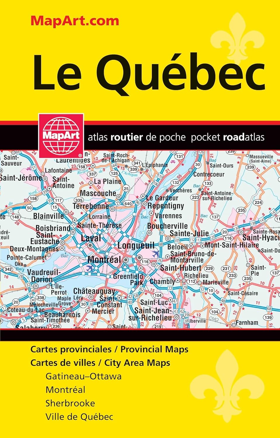 Amazon.com: Quebec Province Pocket Map Atlas: 9781553682028: MapArt ...