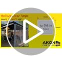Amazon.com: Akon Curtain Track Custom Size Roll Up & Down Clear Shades ...