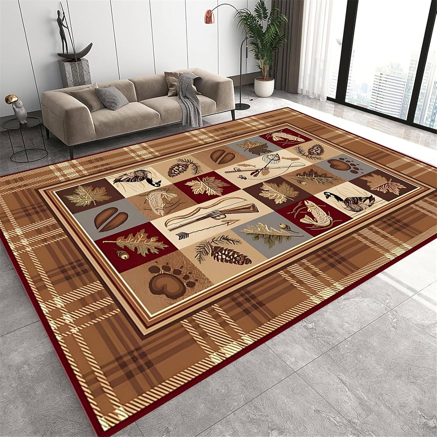 Amazon.com: HONGXIU Vintage Country Cottage Area Rug,3x5ft.Vintage ...