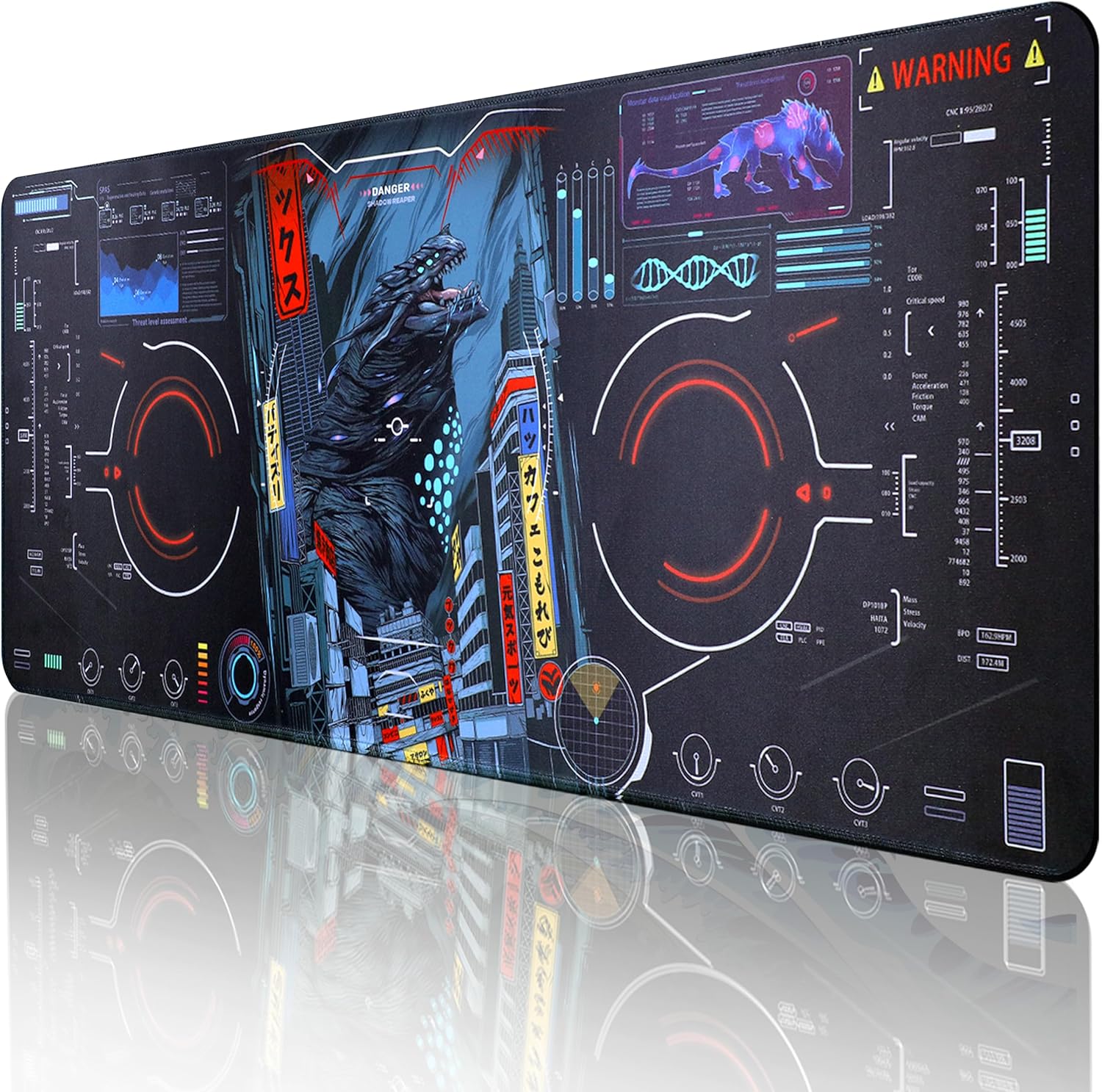 Amazon.com : MEWOOCUE Gaming Laptop Mouse Pad,Black Gaming Mouse Pads ...