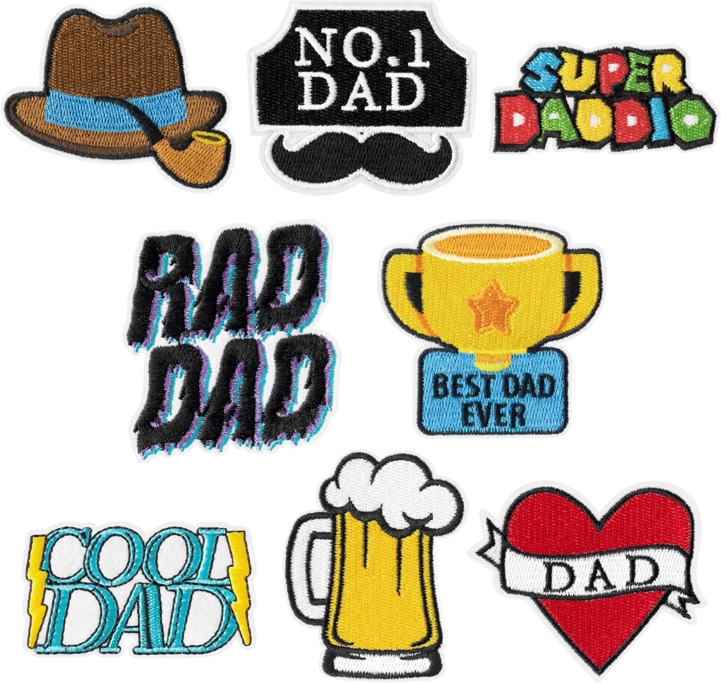 Amazon.com: PP Patch Red Heart Love Father Love DAD Cartoon Patch ...