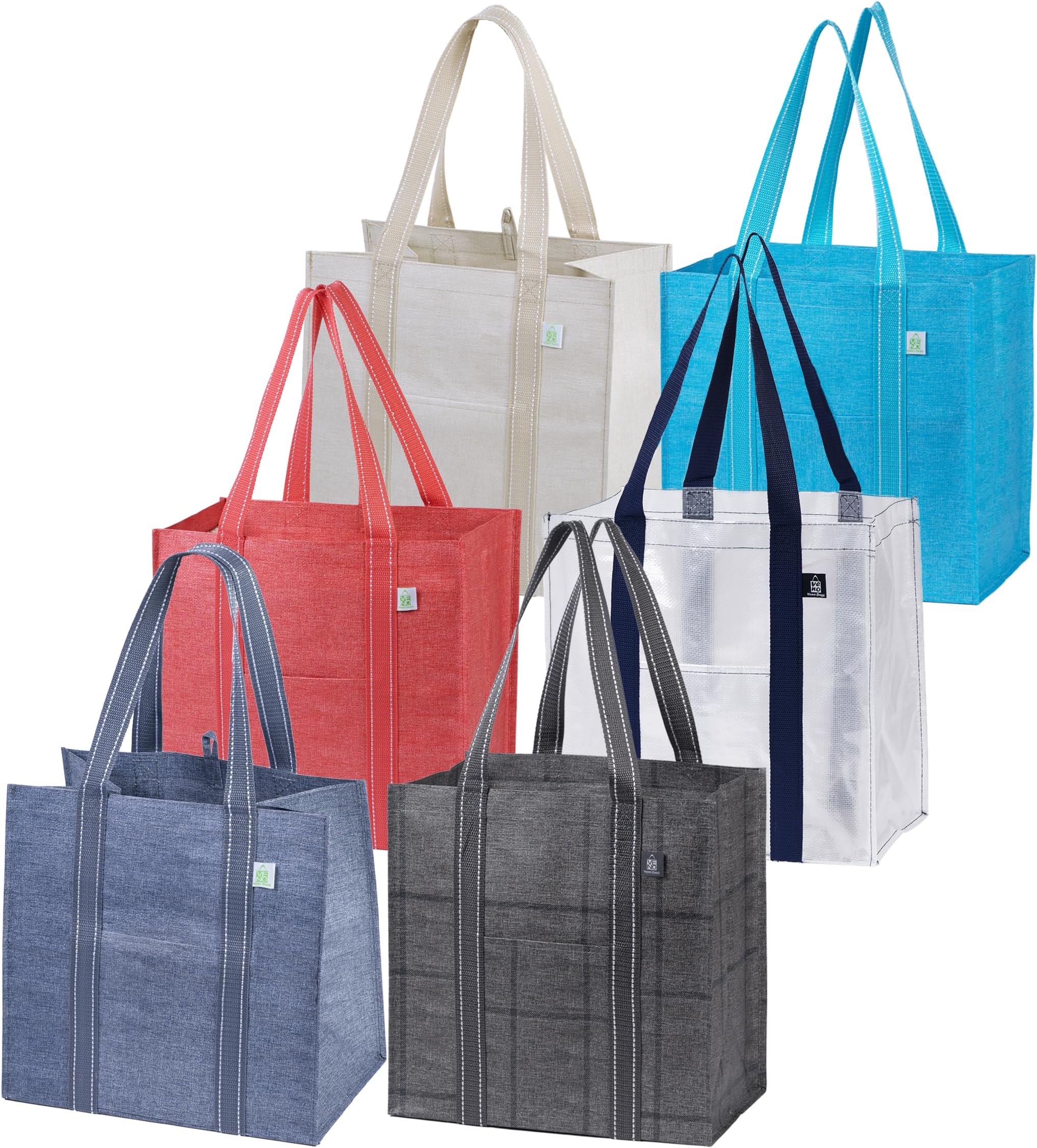 Amazon.com - Creative Green Life Ultimate Reusable Grocery Bags (6 Pack ...