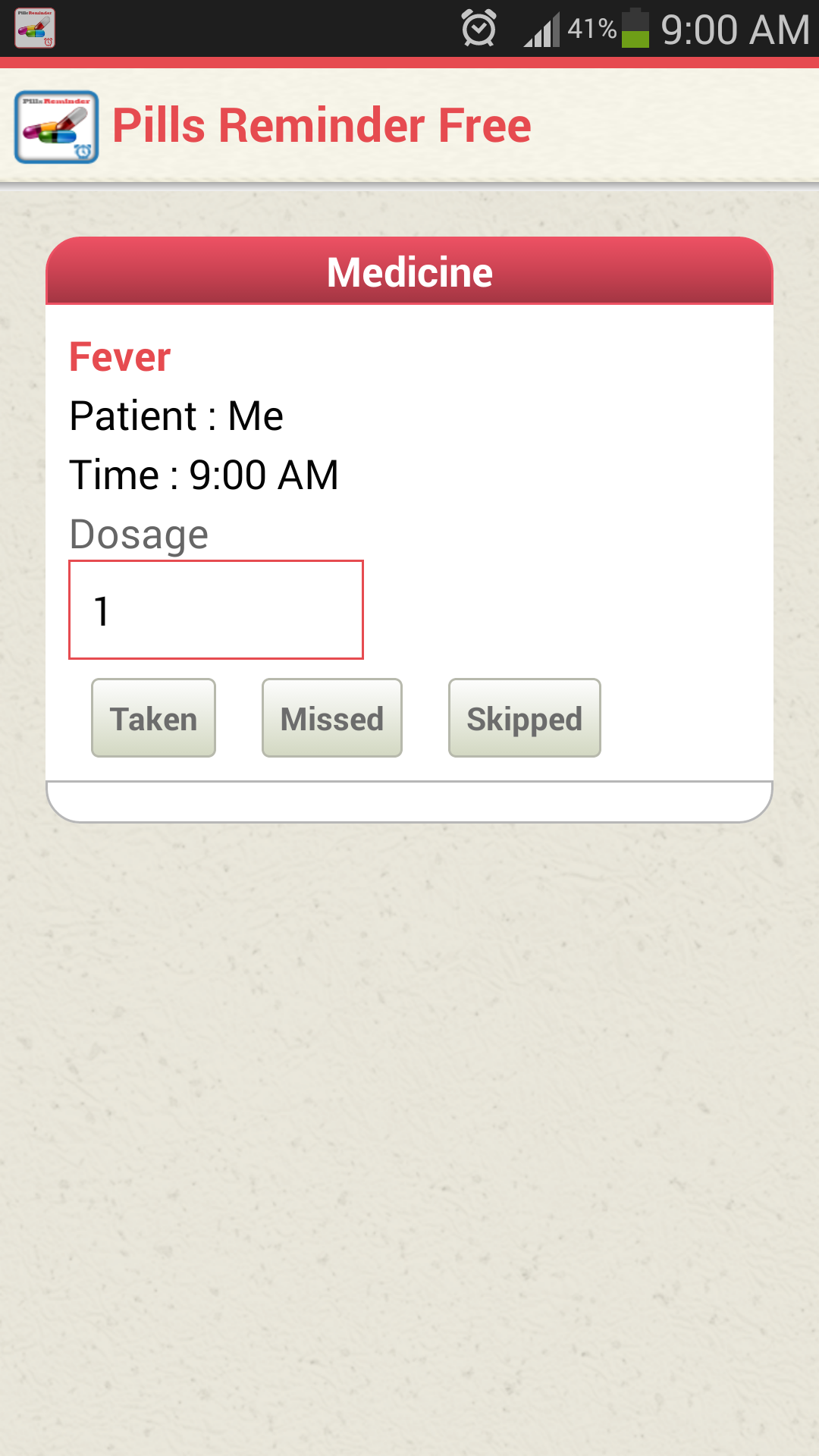 Pills Reminder Free - App on Amazon Appstore