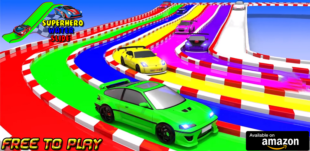 Superhero Color Slide Car Driving Simulator Games 3D:Amazon.com ...