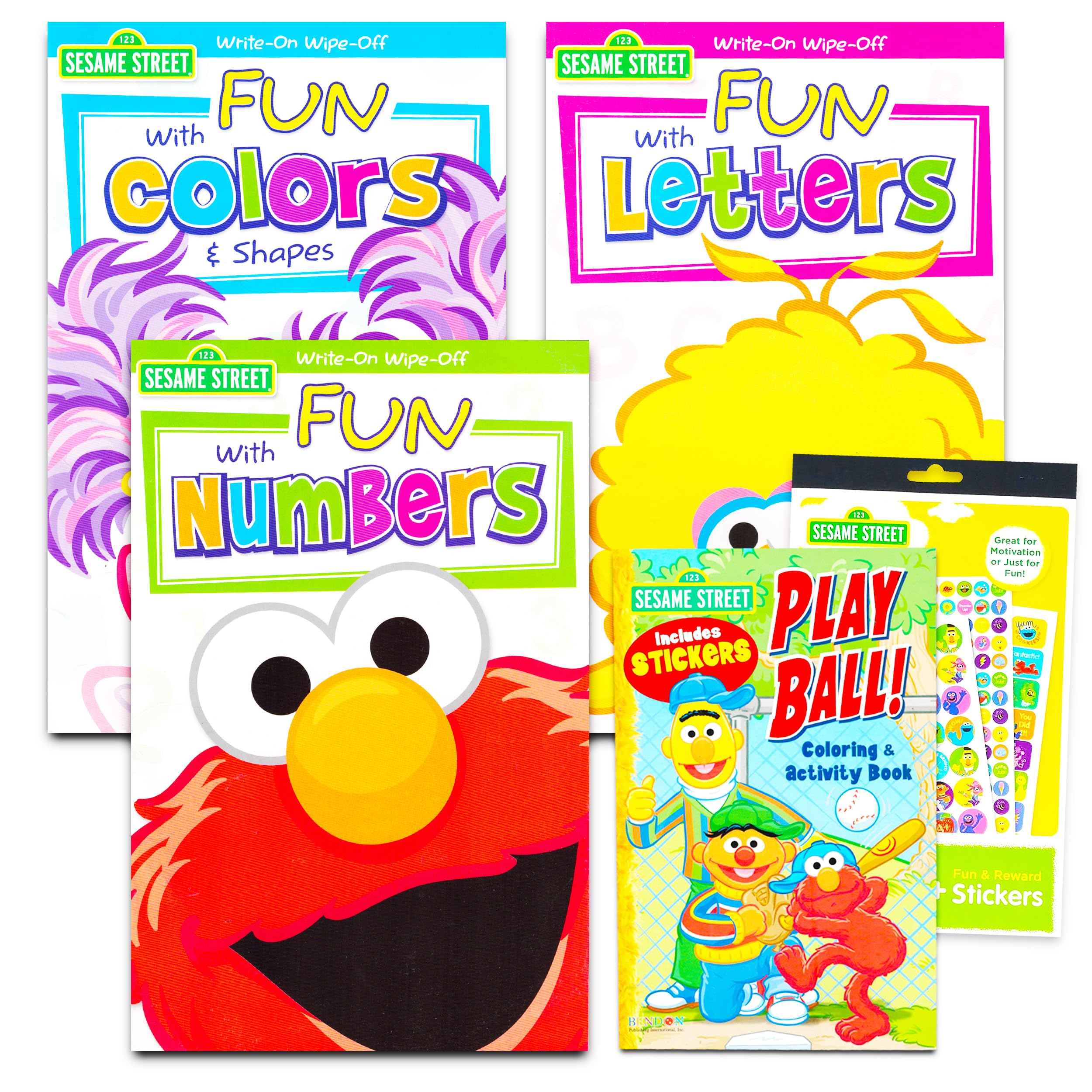 Sesame Street Learning Books for Kids - Bundle with 4 Elmo and Friends ...