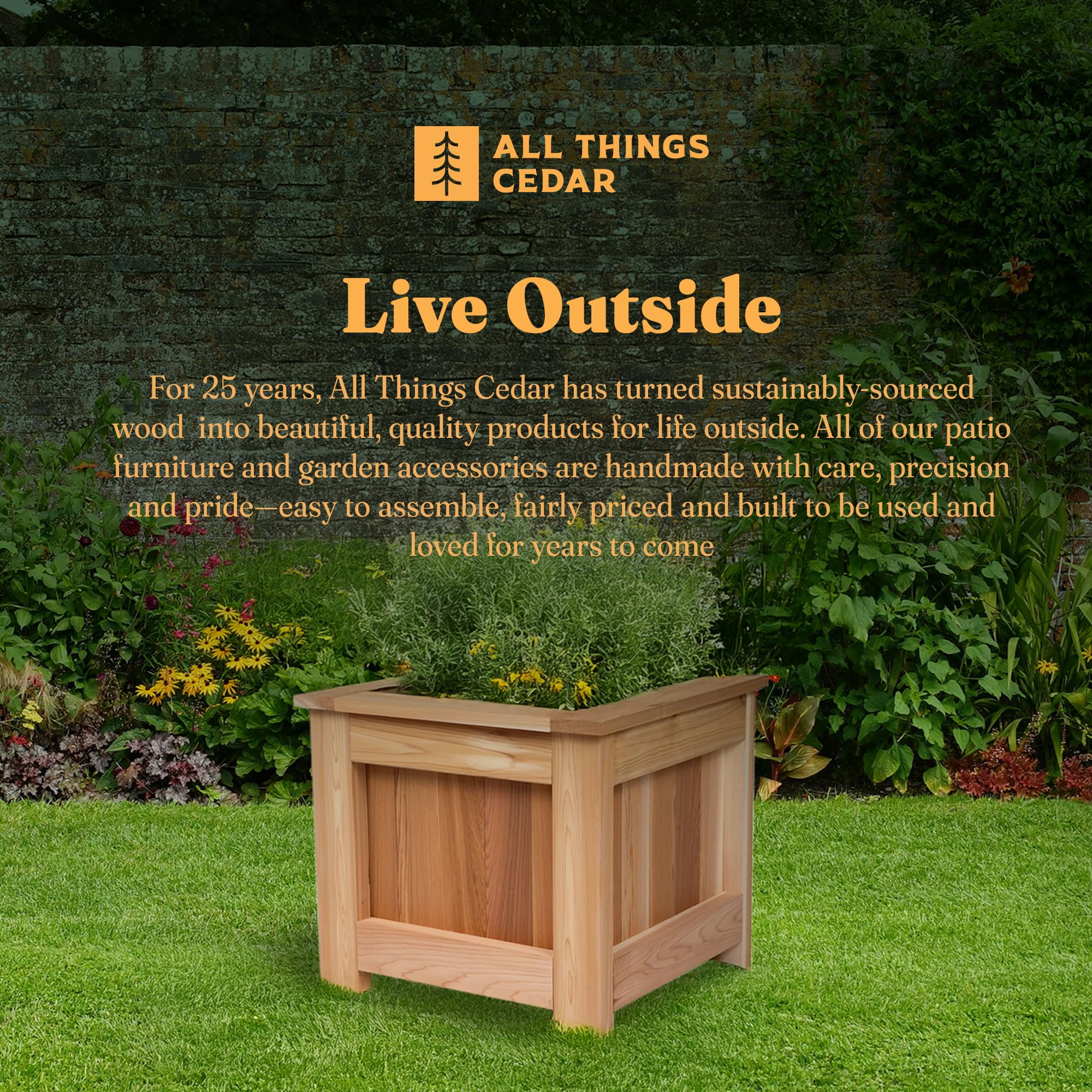 Red Cedar Planter Boxes Raised Bed Western Red Cedar Planter Boxes