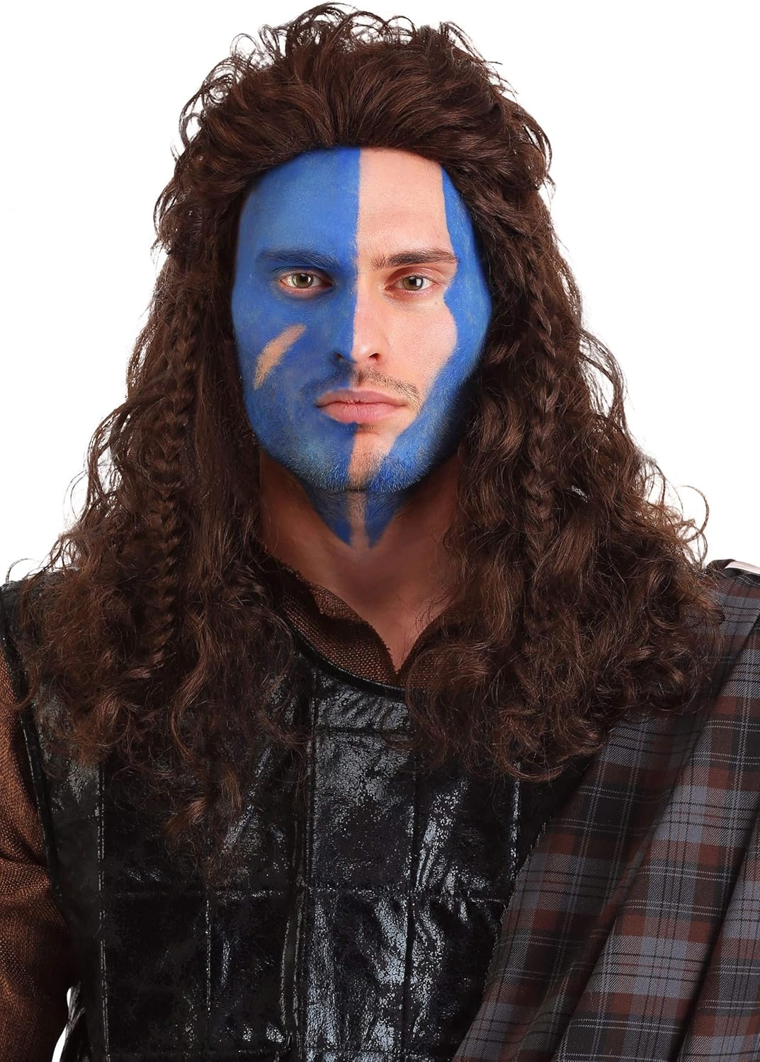 Amazon.com: Braveheart William Wallace Costume Wig - Men's Long Brown ...