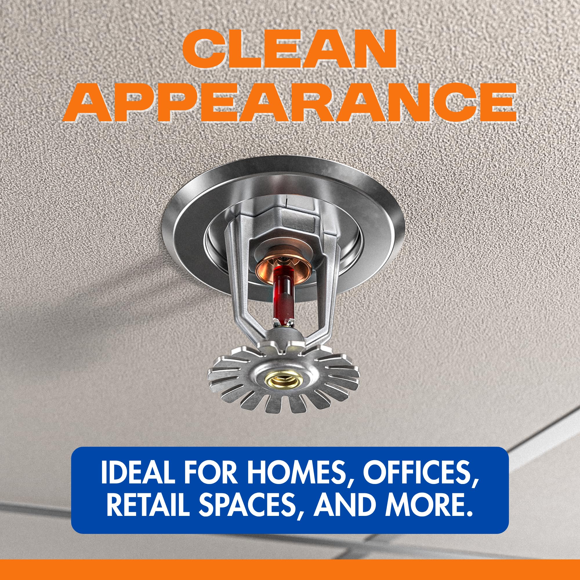 Snapklik.com : Recessed Fire Sprinkler Escutcheon 1/2 In. IPS