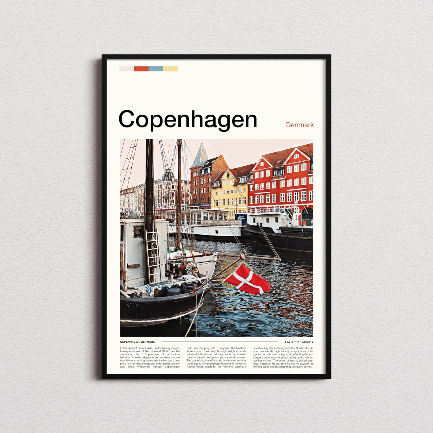 Amazon.com: Copenhagen Print, Copenhagen Poster, Copenhagen Wall Art ...