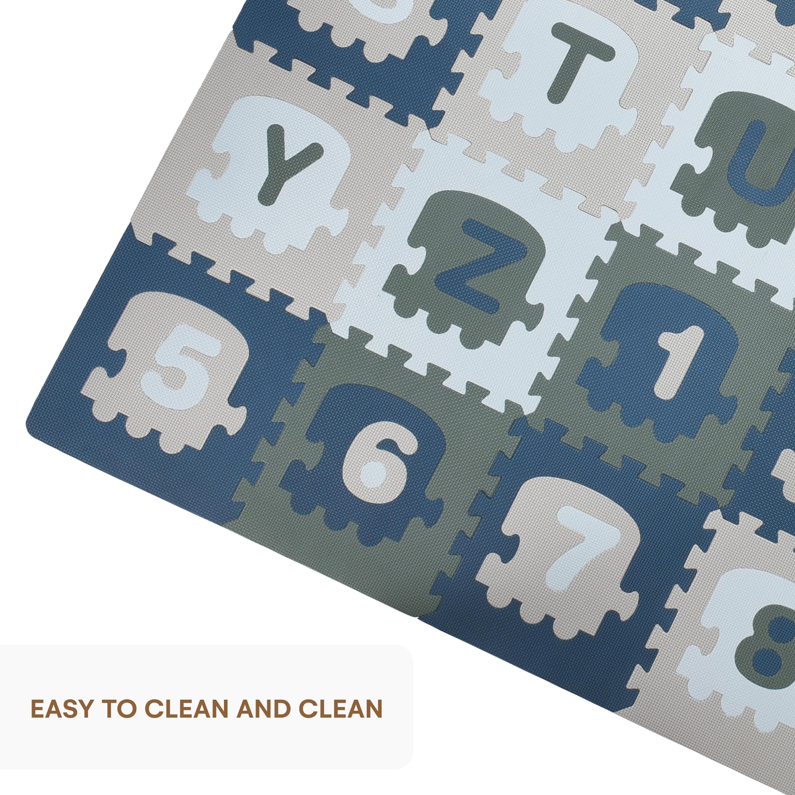 Childlike Behavior Foam Playmat Numbers & Alphabet - Soft Foam ABC Mat ...