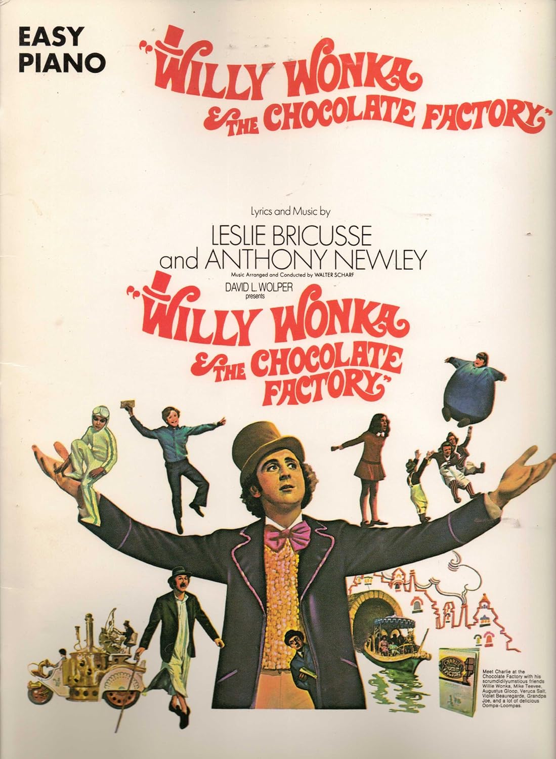 Amazon.com: Willy Wonka & the Chocolate Factory: Easy Piano ...