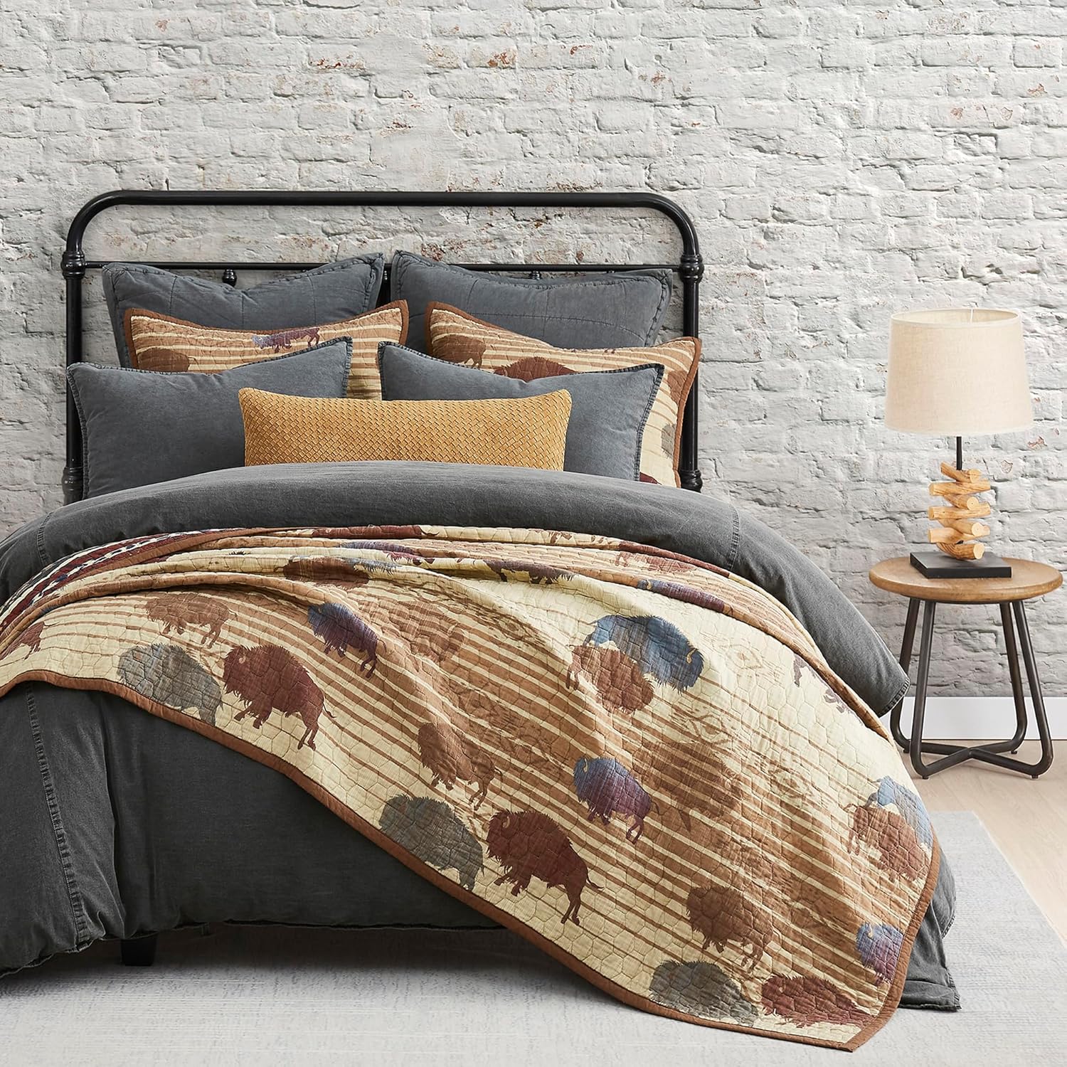 Amazon.com: Paseo Road Home on The Range Western Bedding 3 Piece Quilt ...