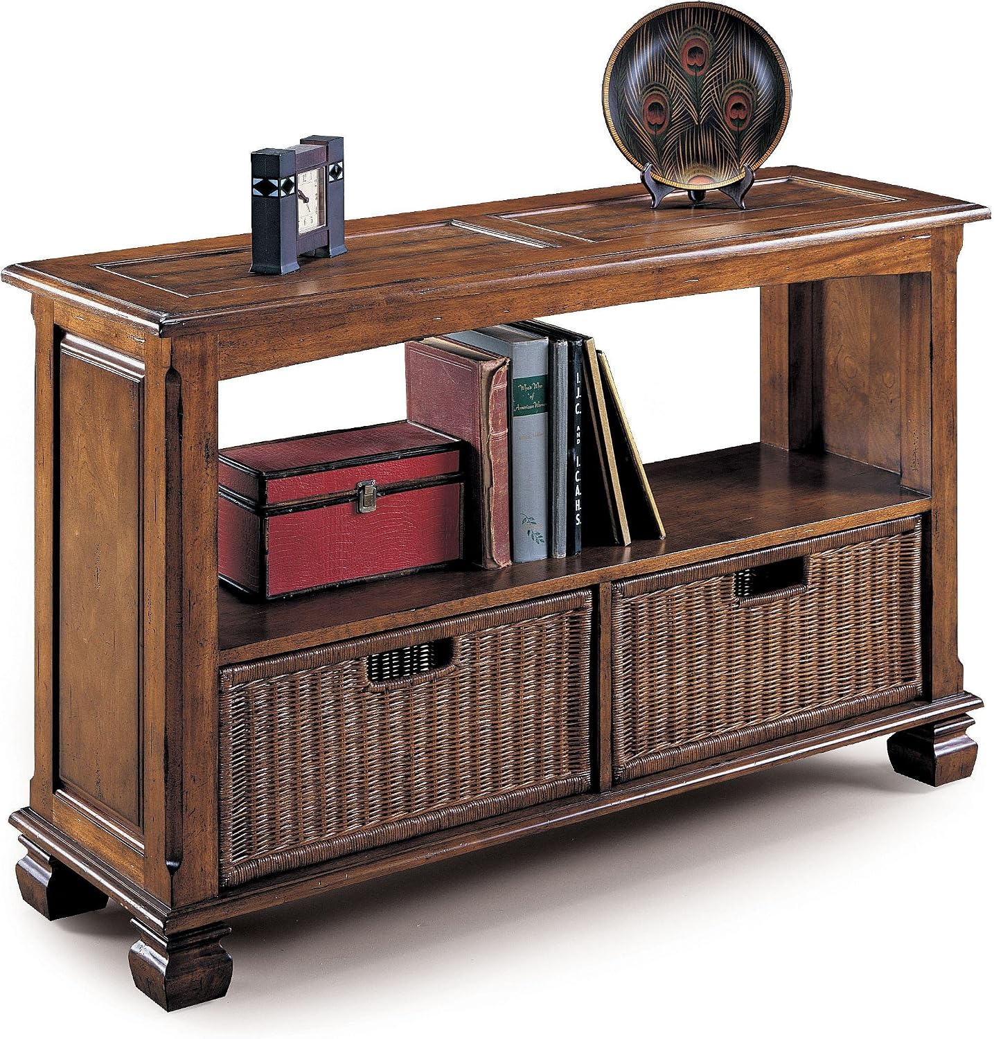 Amazon.com : Surrey Sofa Table with Storage Baskets : Home & Kitchen
