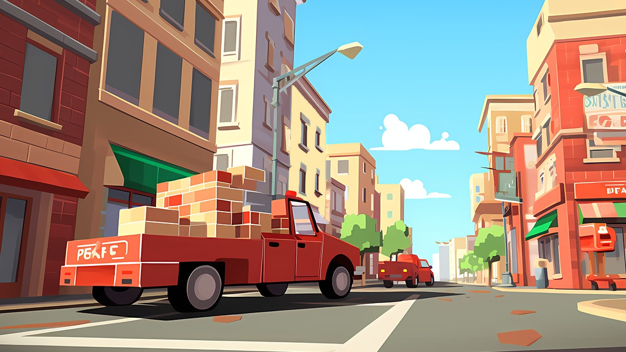 Blocky Pizza Sandwich Delivery Driver Simulator: Delivery Tycoon Food ...