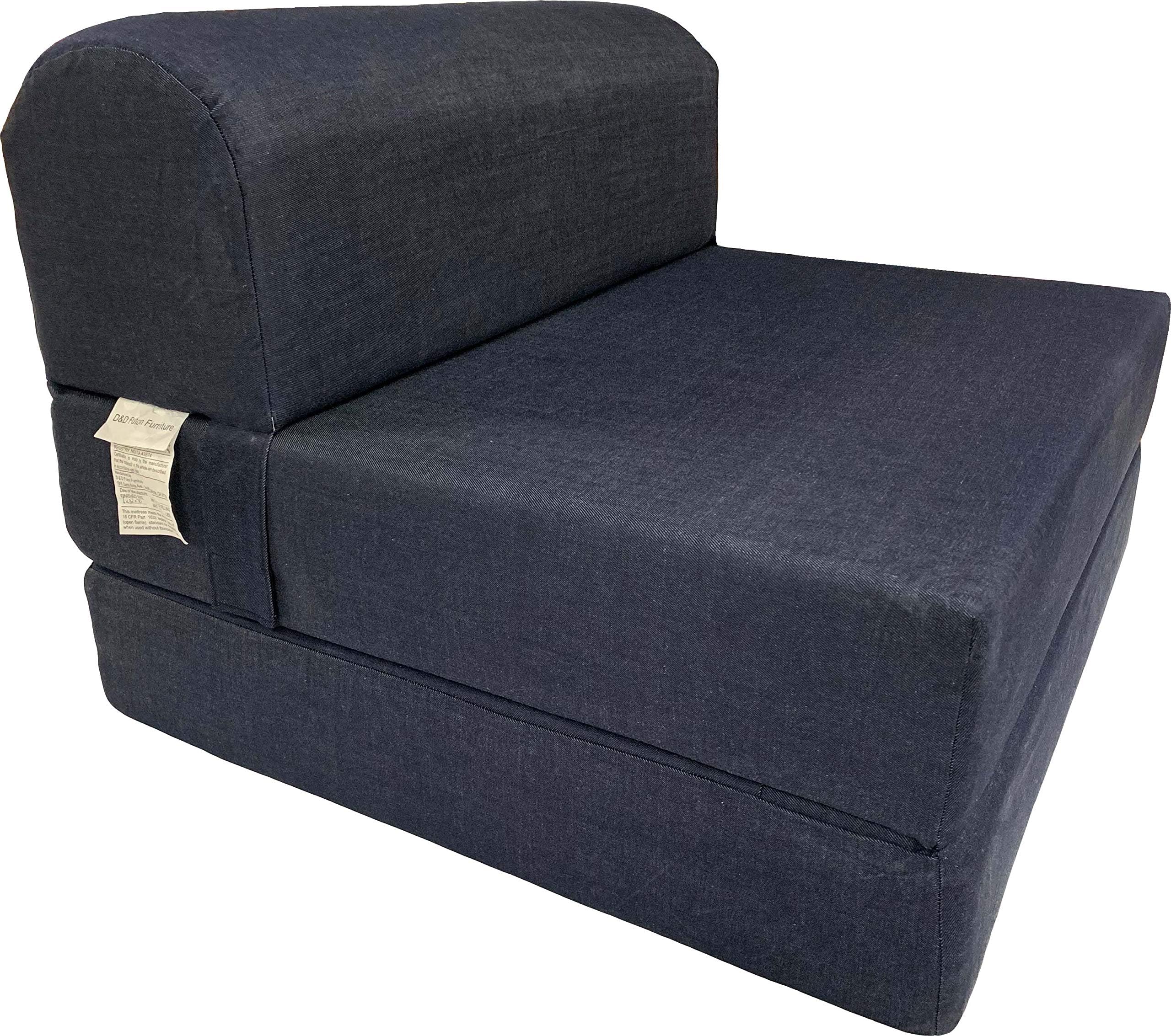 Amazon.com: D&D Futon Furniture Sleeper Chair Folding Foam Bed ...