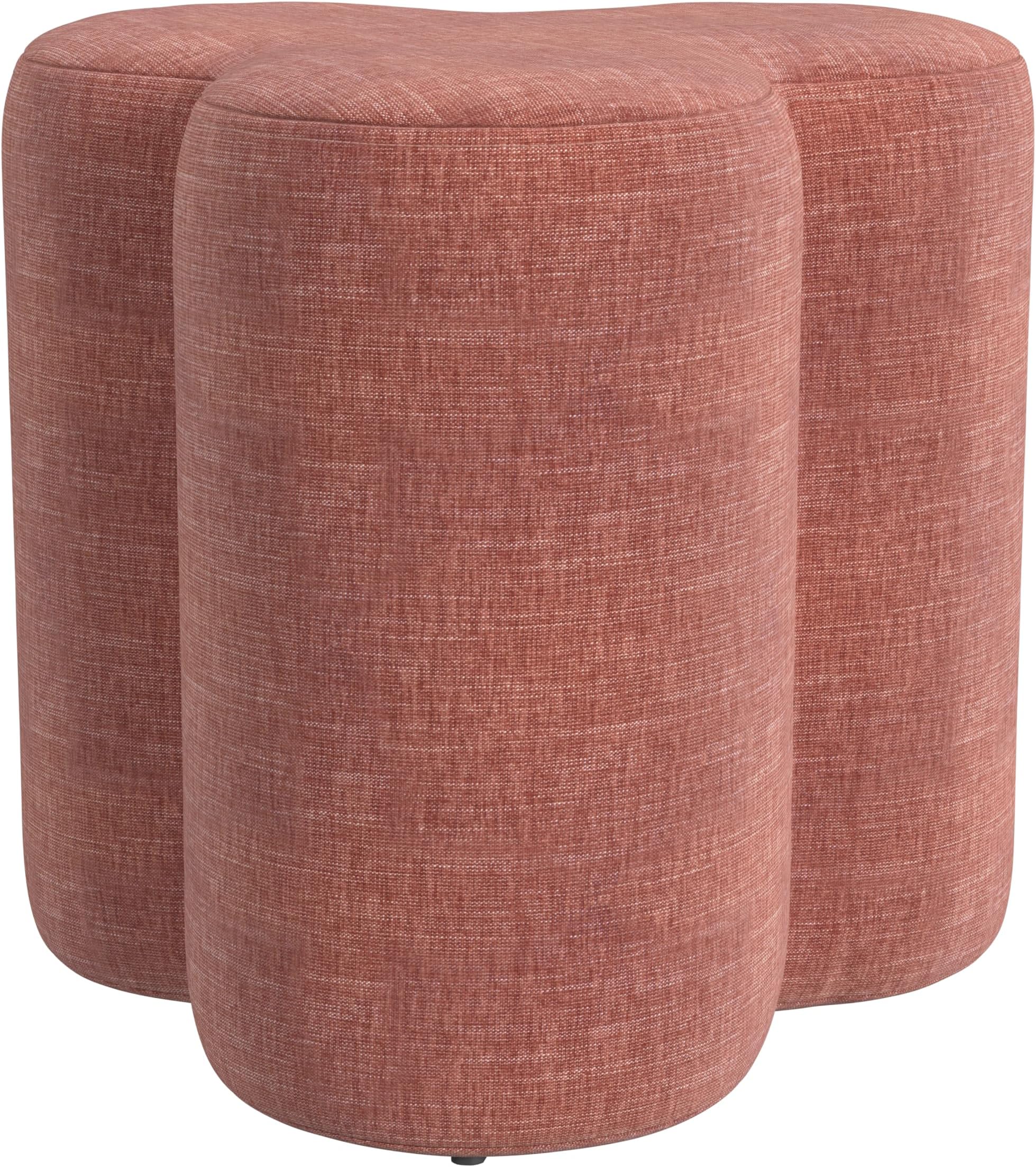 Amazon.com: HomePop Upholstered Clover Shaped Ottoman Home Décor|Foot ...